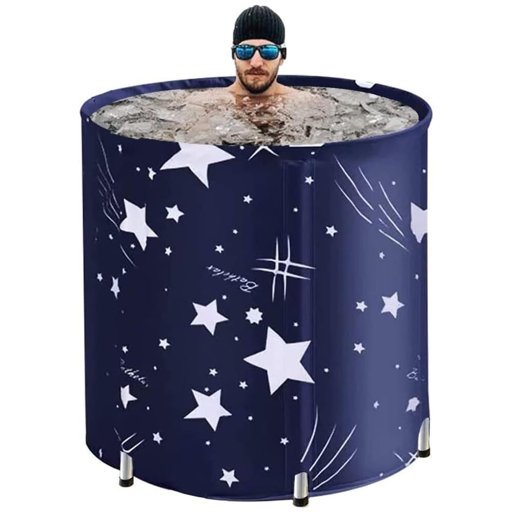 KAERMU, Portable Foldable Bathtub, Plastic Soaking Standing Tub for Hot ...