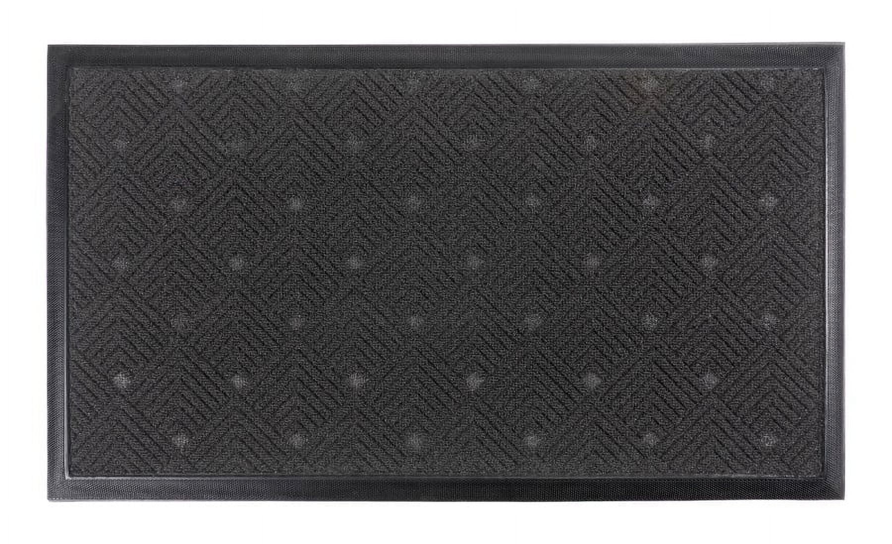 KAF Home Nested Angles Indoor/Outdoor Mat with PVC Backing - 17" x 30 ...