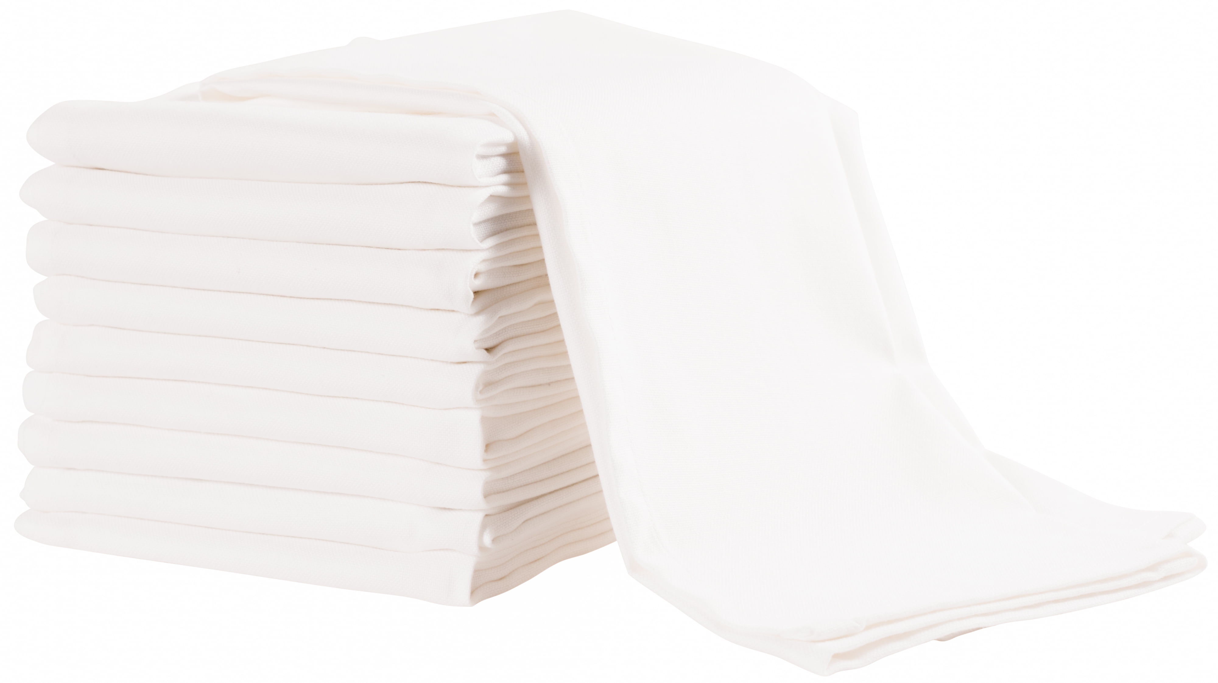 KAF Home White Kitchen Towels, 10 Pack, 100% Cotton - 20 x 30, Soft and ...
