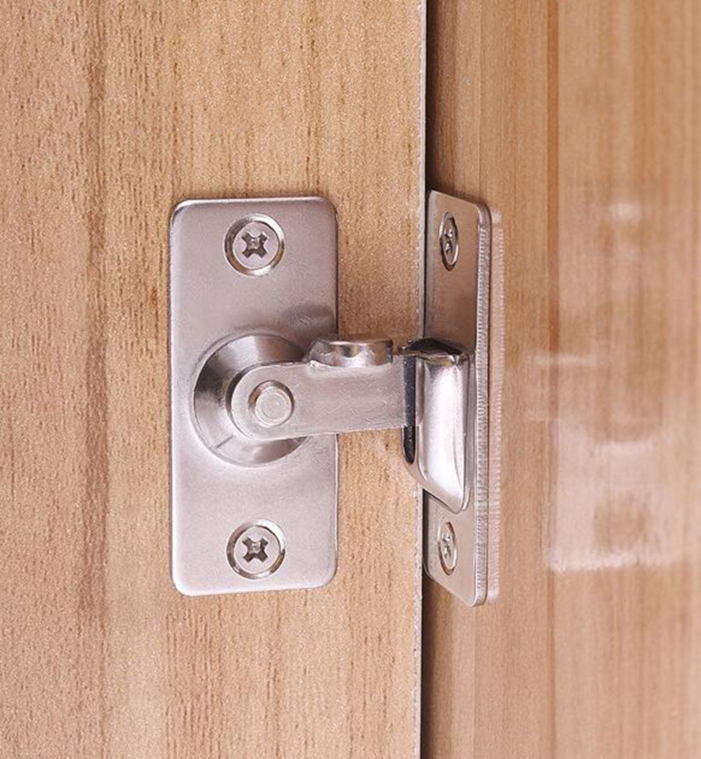 KAFENDA Durable 90 Degree Right Angle Door Lock Bolt, 0.7 oz - Walmart.com