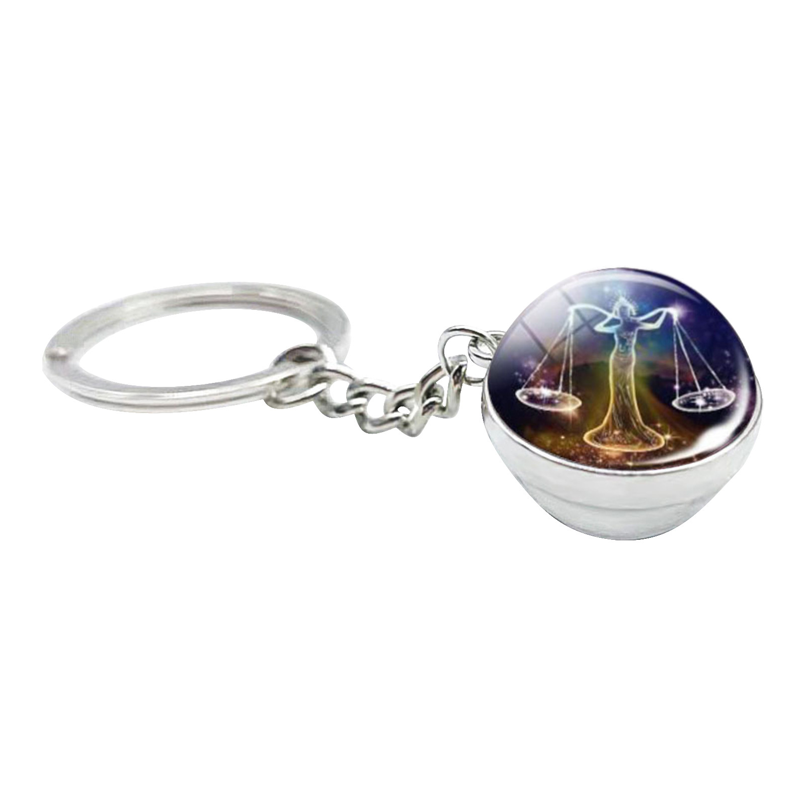 KAGAYD Glow In The Dark Creative Galaxys Keychain Time Gem 12 ...