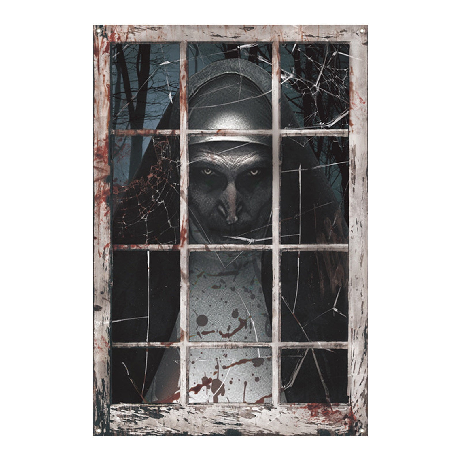 KAGAYD Halloween Window Decor For Halloween Scary Curtain For Window ...