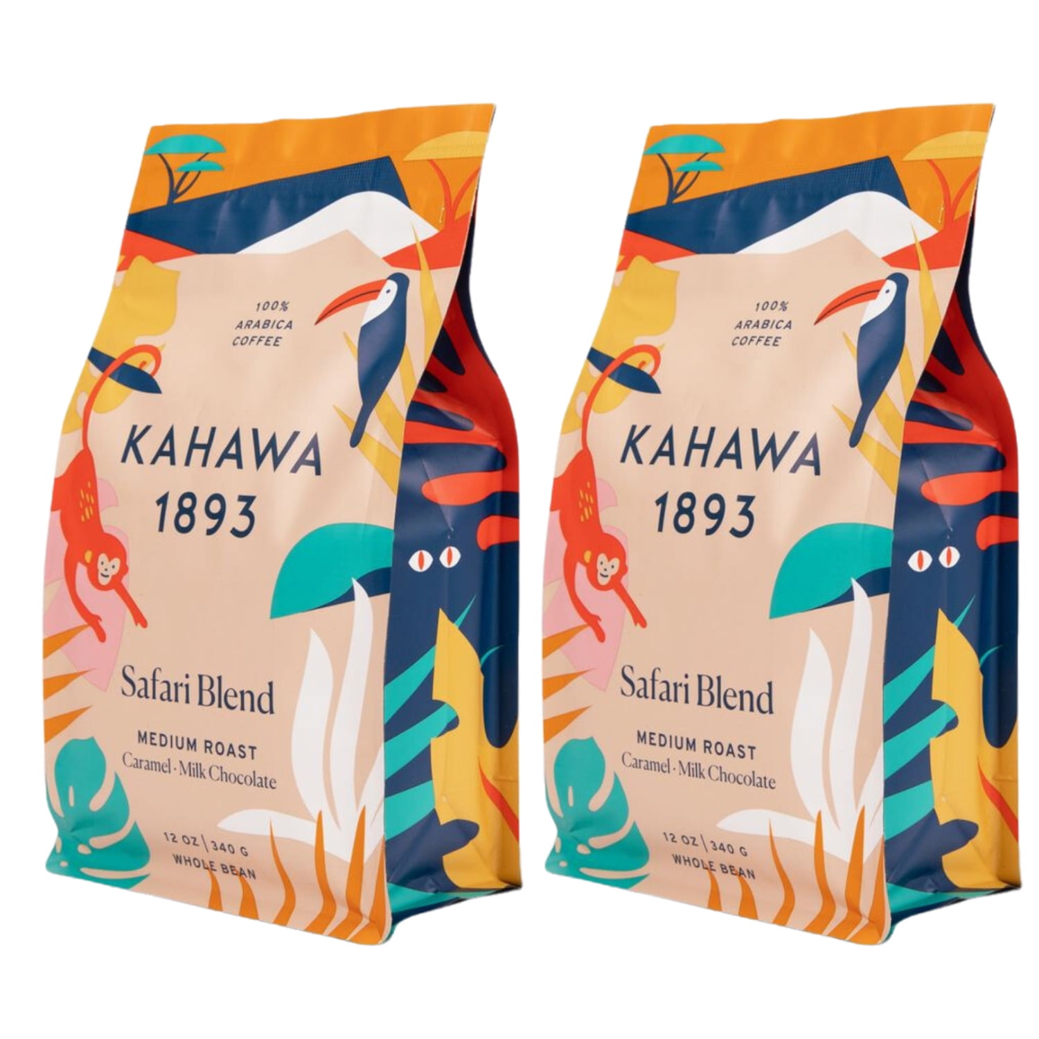 KAHAWA 1893 - Whole Coffee Beans - Safari Blend - Great for Cold Brew ...