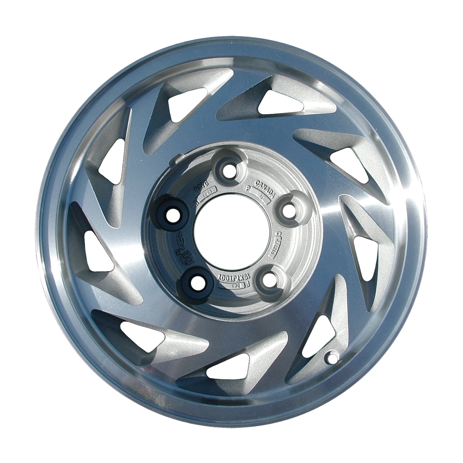Remanufactured Machined and Painted Charcoal Aluminum Wheel 15 x 7 ...