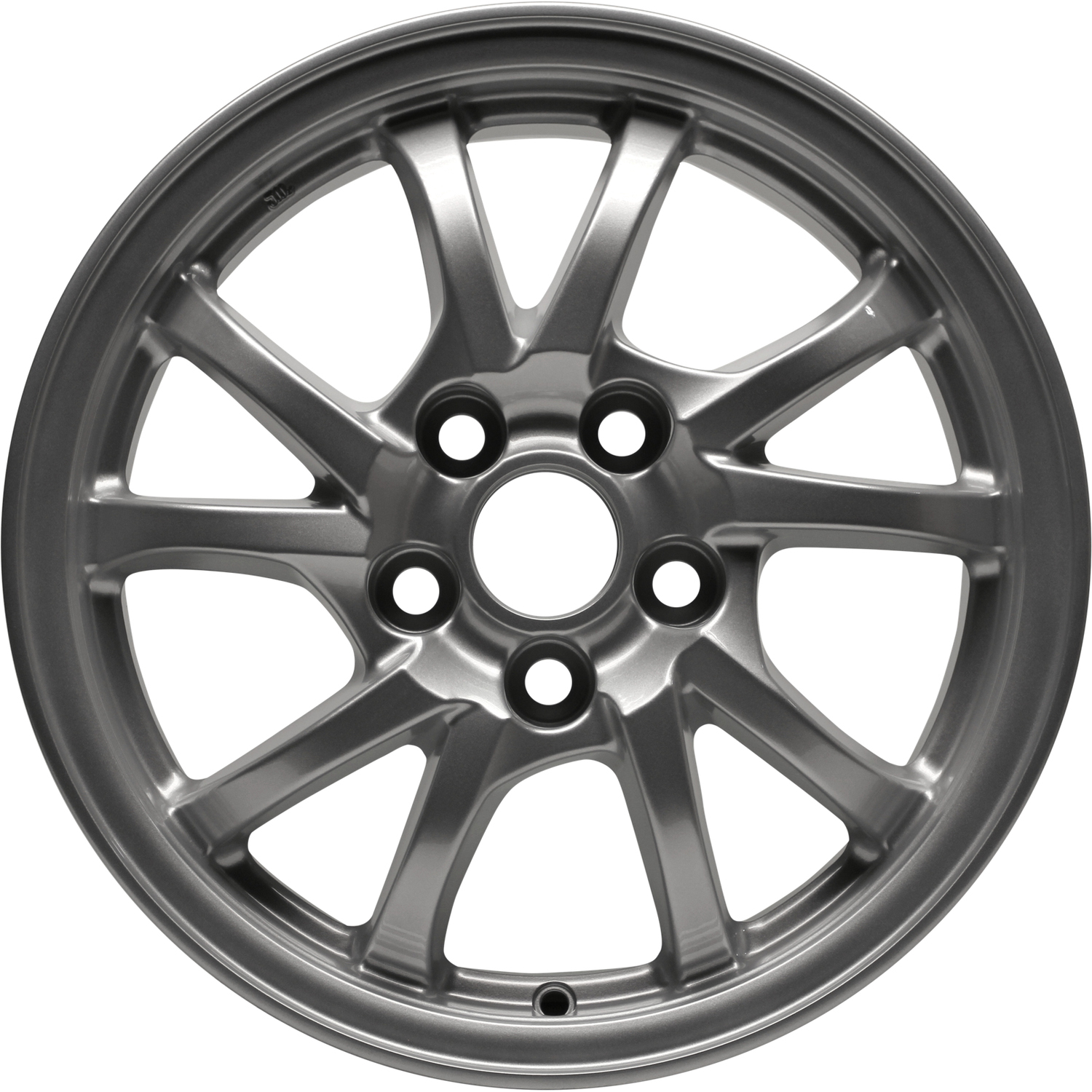 Remanufactured Painted Silver Metallic Aluminum Wheel 16 x 6.5 ...