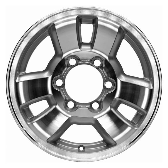 Remanufactured Machined and Painted Silver Aluminum Wheel 16 x 7 ...