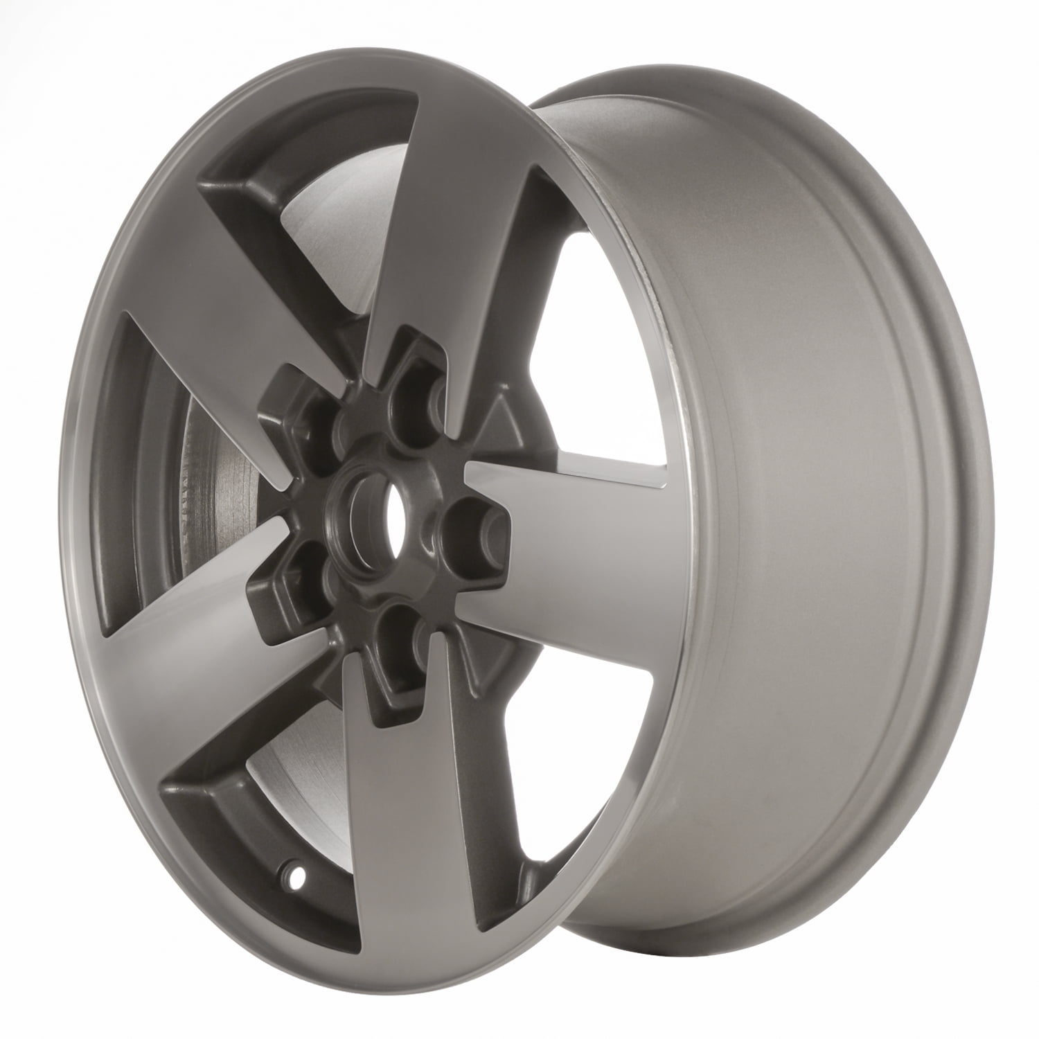 Remanufactured Machined and Painted Charcoal Metallic Aluminum Wheel 17 ...