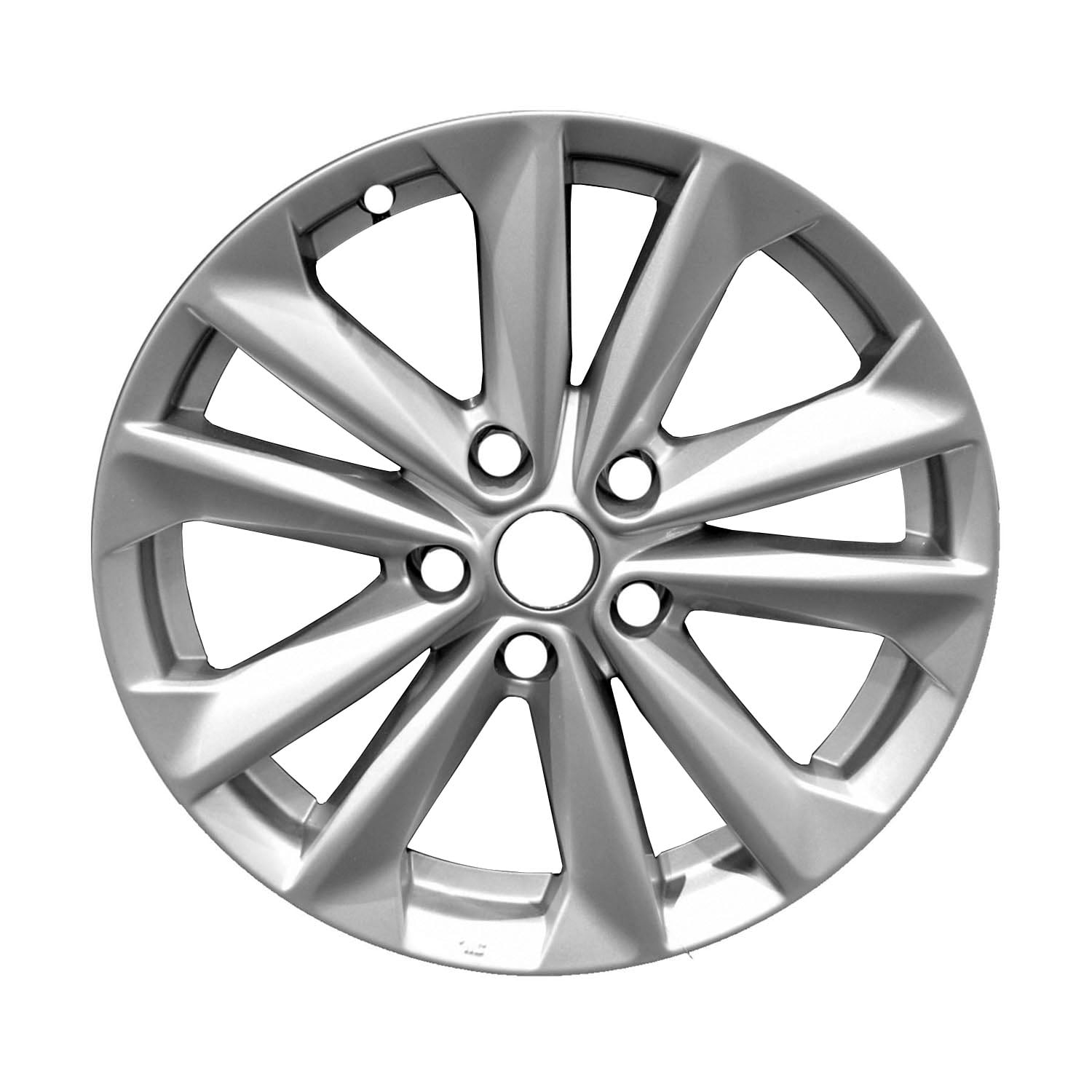Remanufactured Painted Sparkle Silver Aluminum Wheel 17 x 7 fits 2018 ...