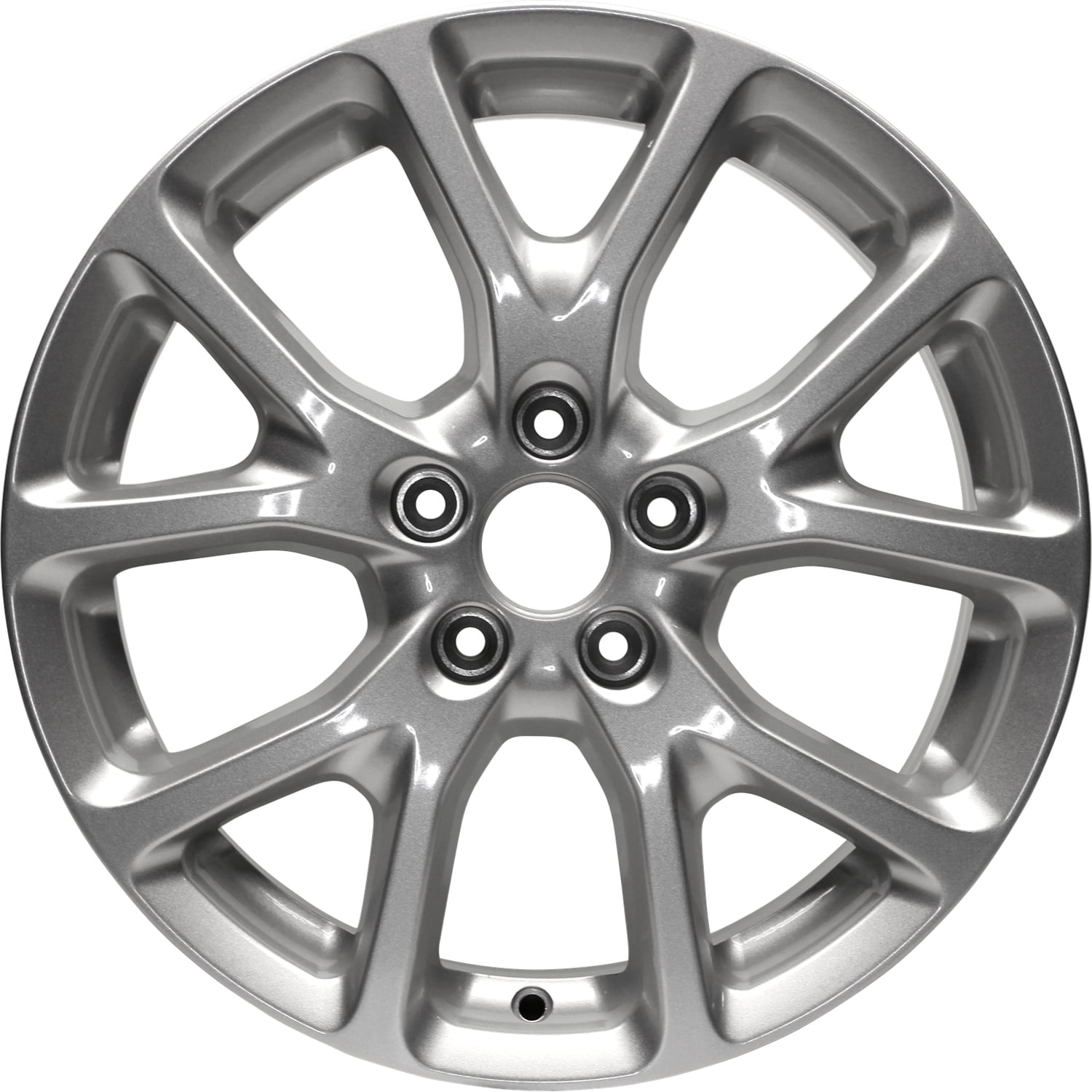 Remanufactured Painted Sparkle Silver Metallic Aluminum Wheel 17 x 7 ...