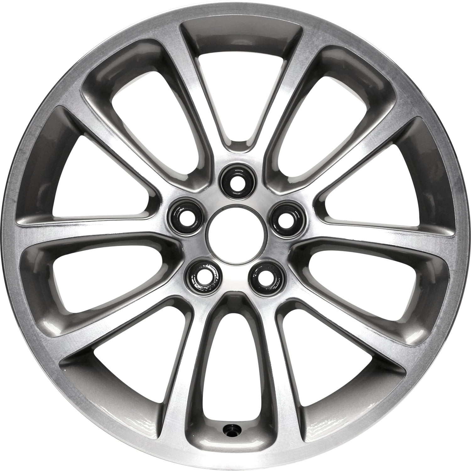 Remanufactured Machined and Painted Charcoal Aluminum Wheel 18 x 7.5 8E5Z1007A fits 2008-2010 ...