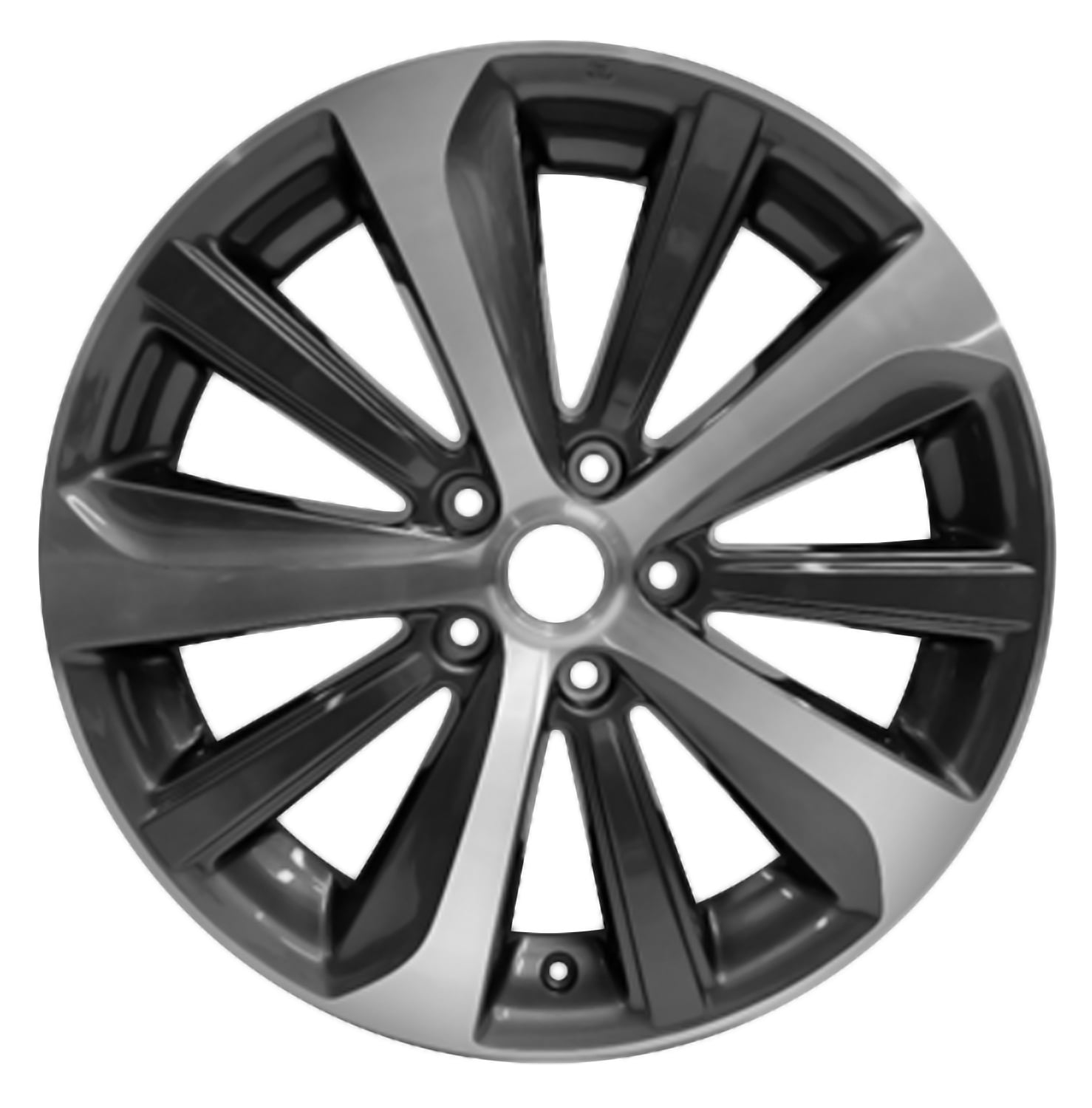 Remanufactured Machined and Painted Charcoal Aluminum Wheel 18 x 7.5 ...