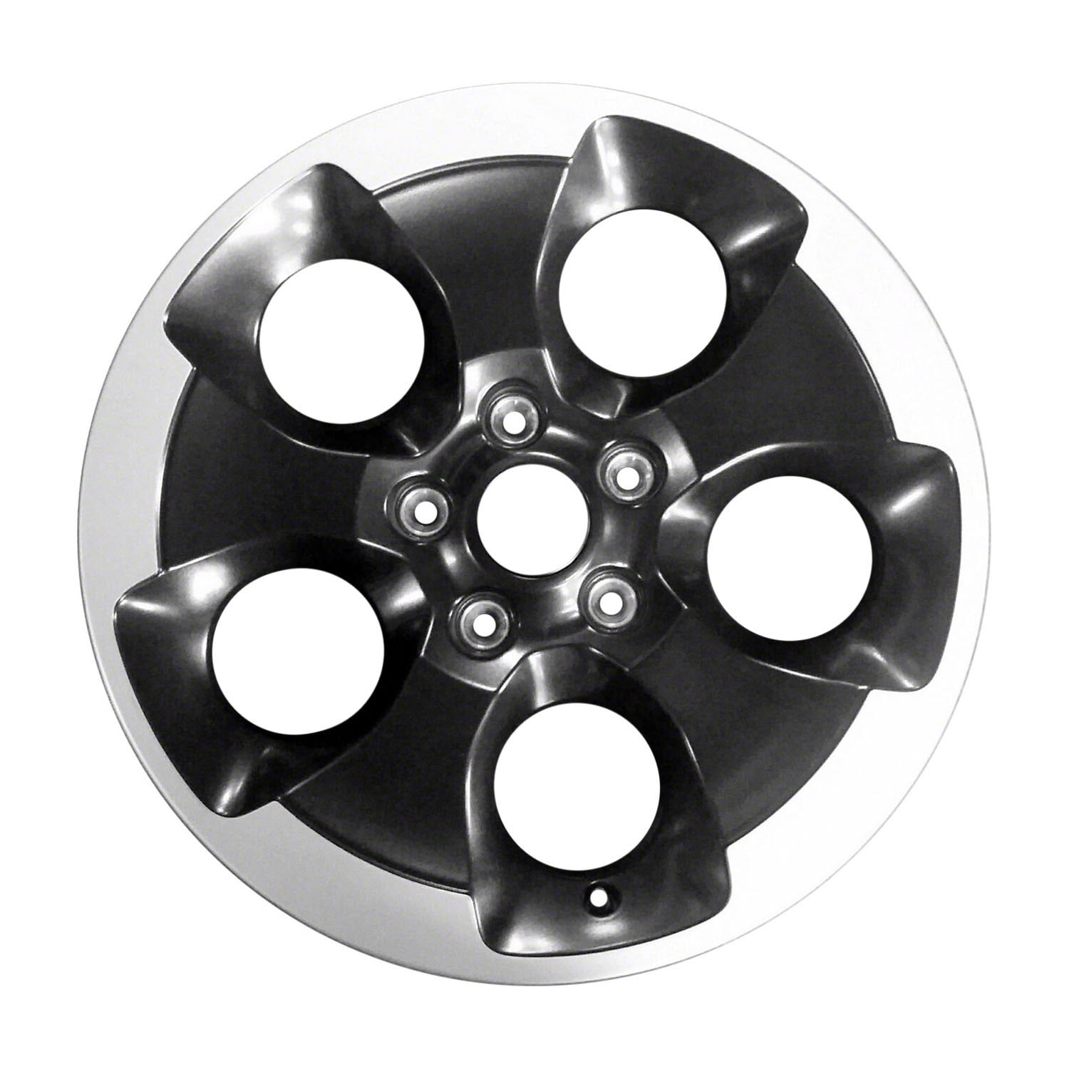 Remanufactured Painted Black with Gold Aluminum Wheel 18 x 7.5 ...