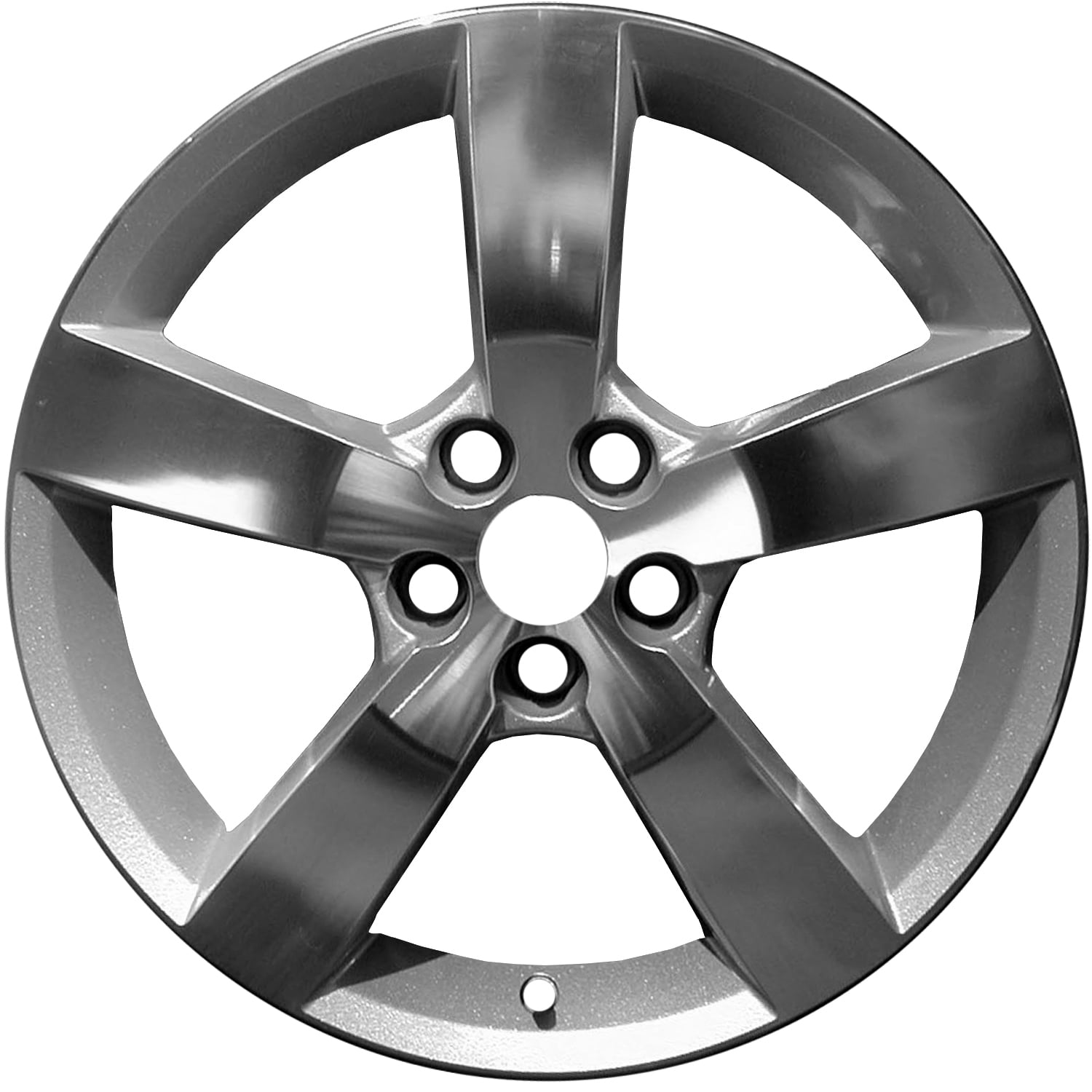 Remanufactured Machined and Painted Silver Aluminum Wheel 18 x 7 ...