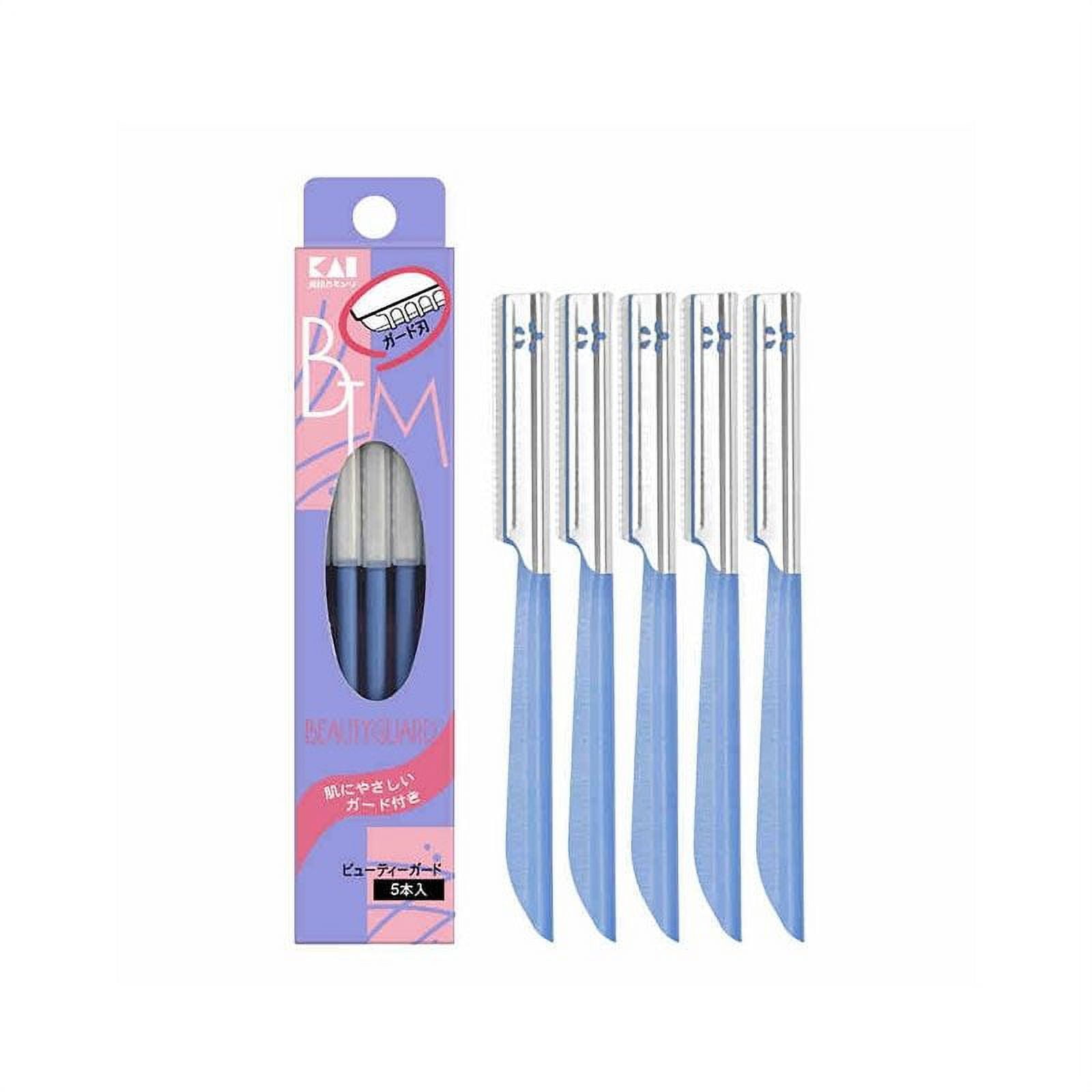 KAI Beauty M Shape Guard Shaving Eyebrow Razor 5Pcs - Walmart.com