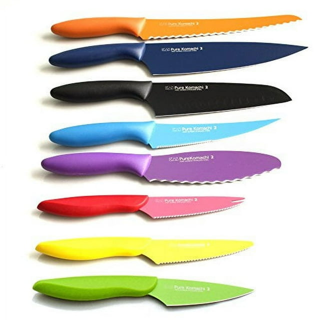 KAI Pure Komachi 2 Nonstick Stainless Steel 8 Piece Knife Set - Walmart.com