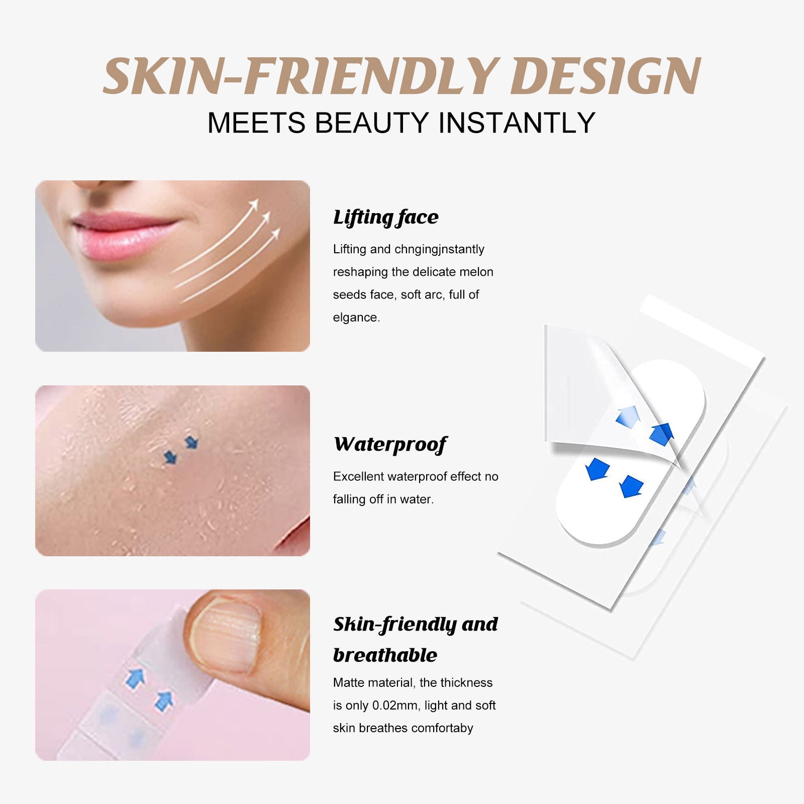 KAIEN Face Lift Tape, Invisible Face Lift Tape, Face Lifting Tape, Face ...