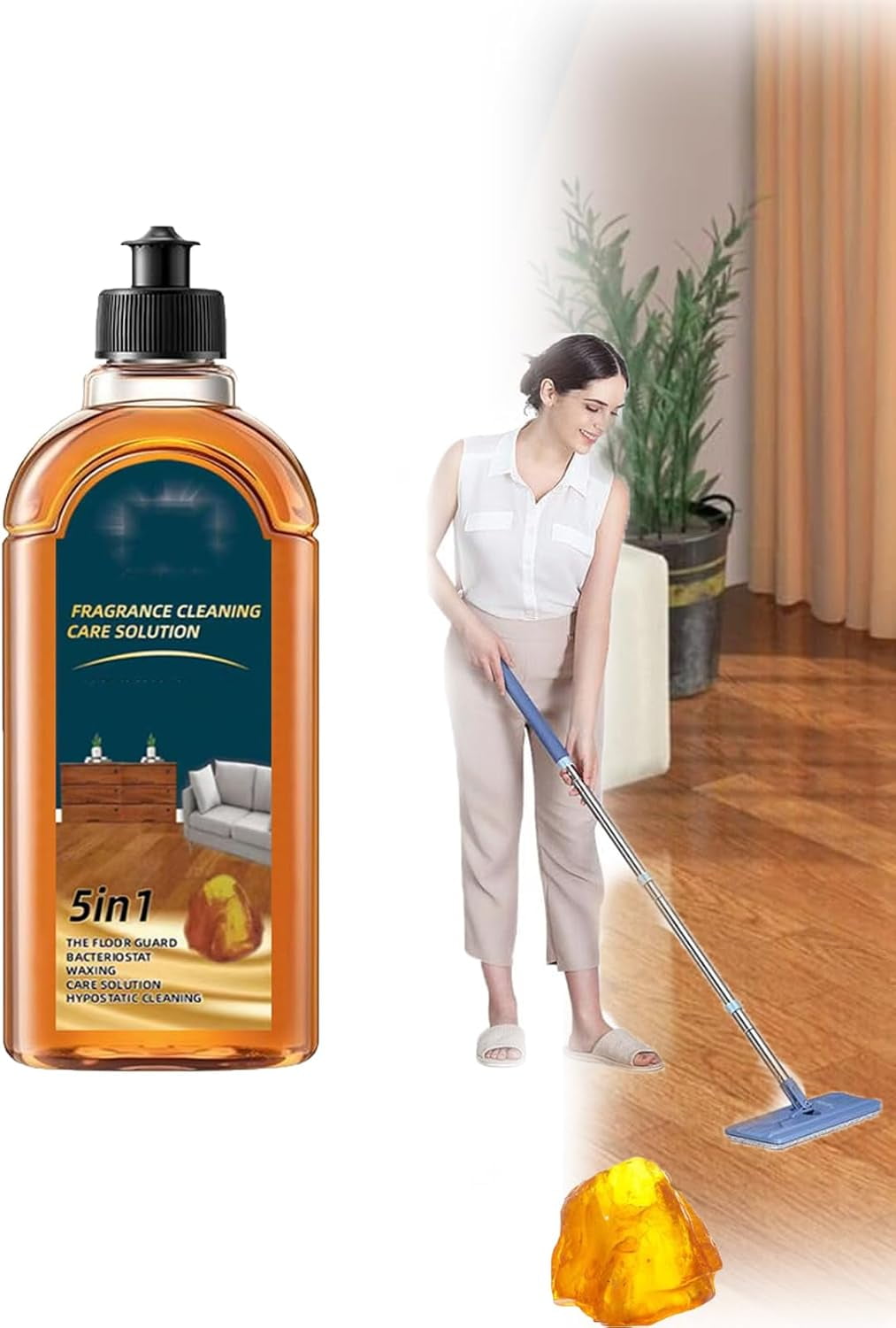 KAIEN Floor Cleaner, 5 in 1 Floor Cleaner, Dual-Action Stain Remover ...