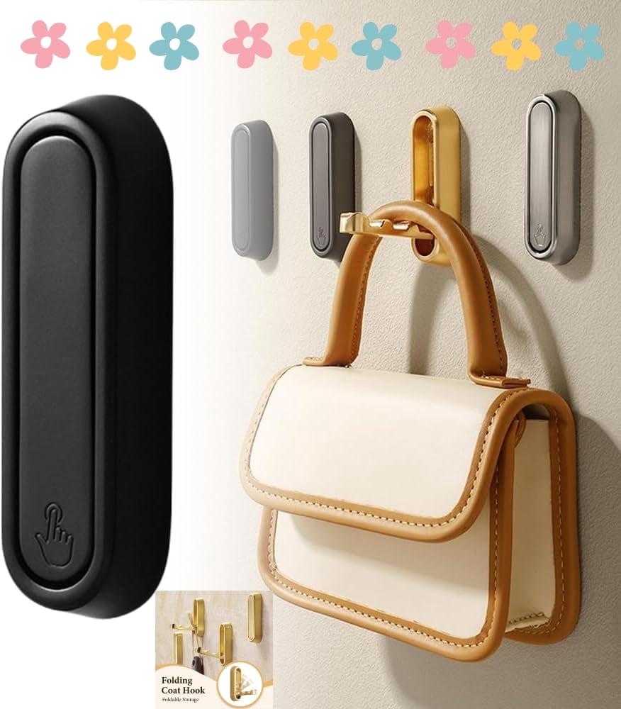 KAIEN Folding Wall Hook, 2025 New Flip Down Hook Folding Heavy-Duty ...