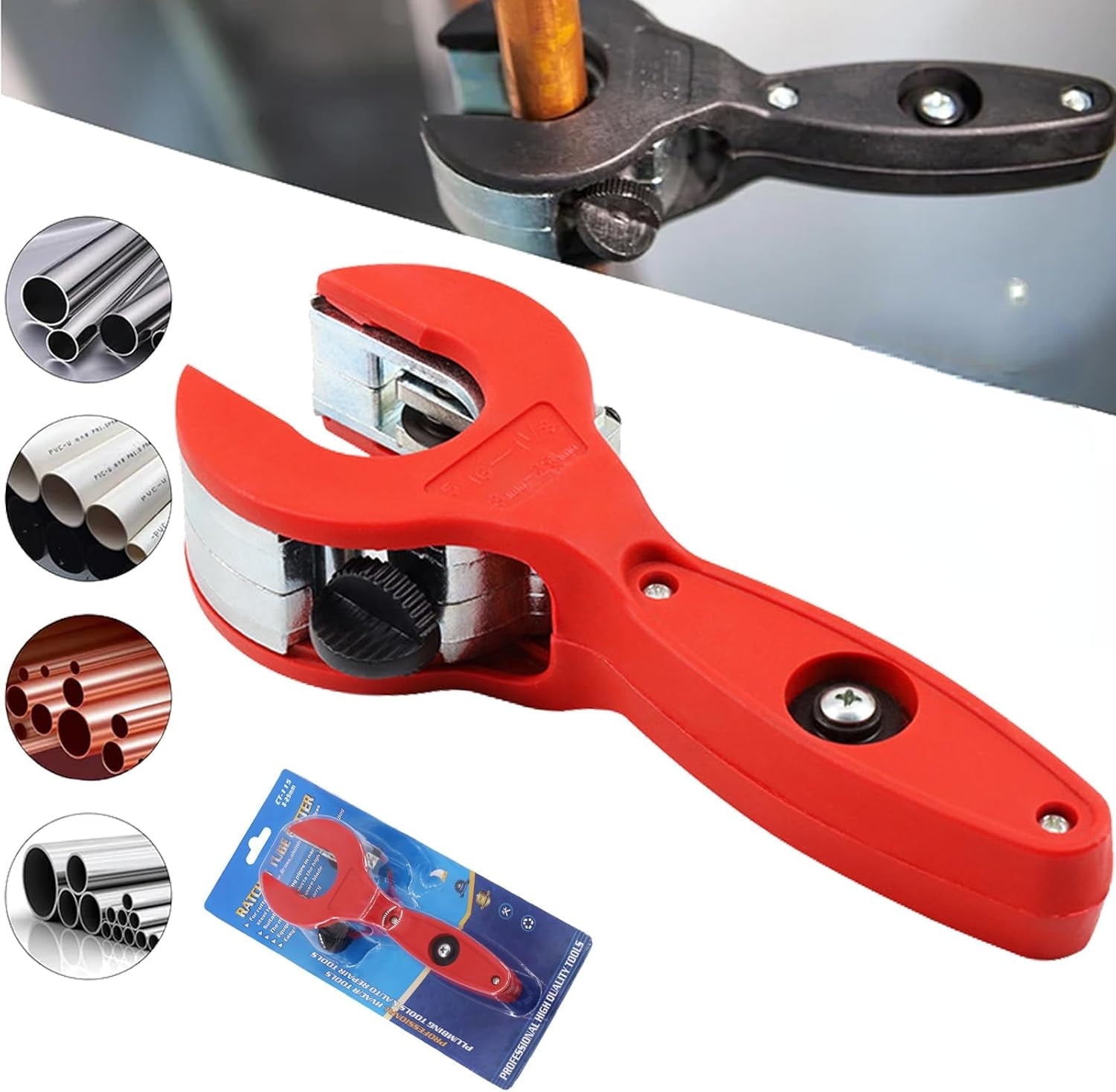 KAIEN - Ratcheting Tubing Cutter, 2025 New Copper Pipe Cutter, Tubing ...