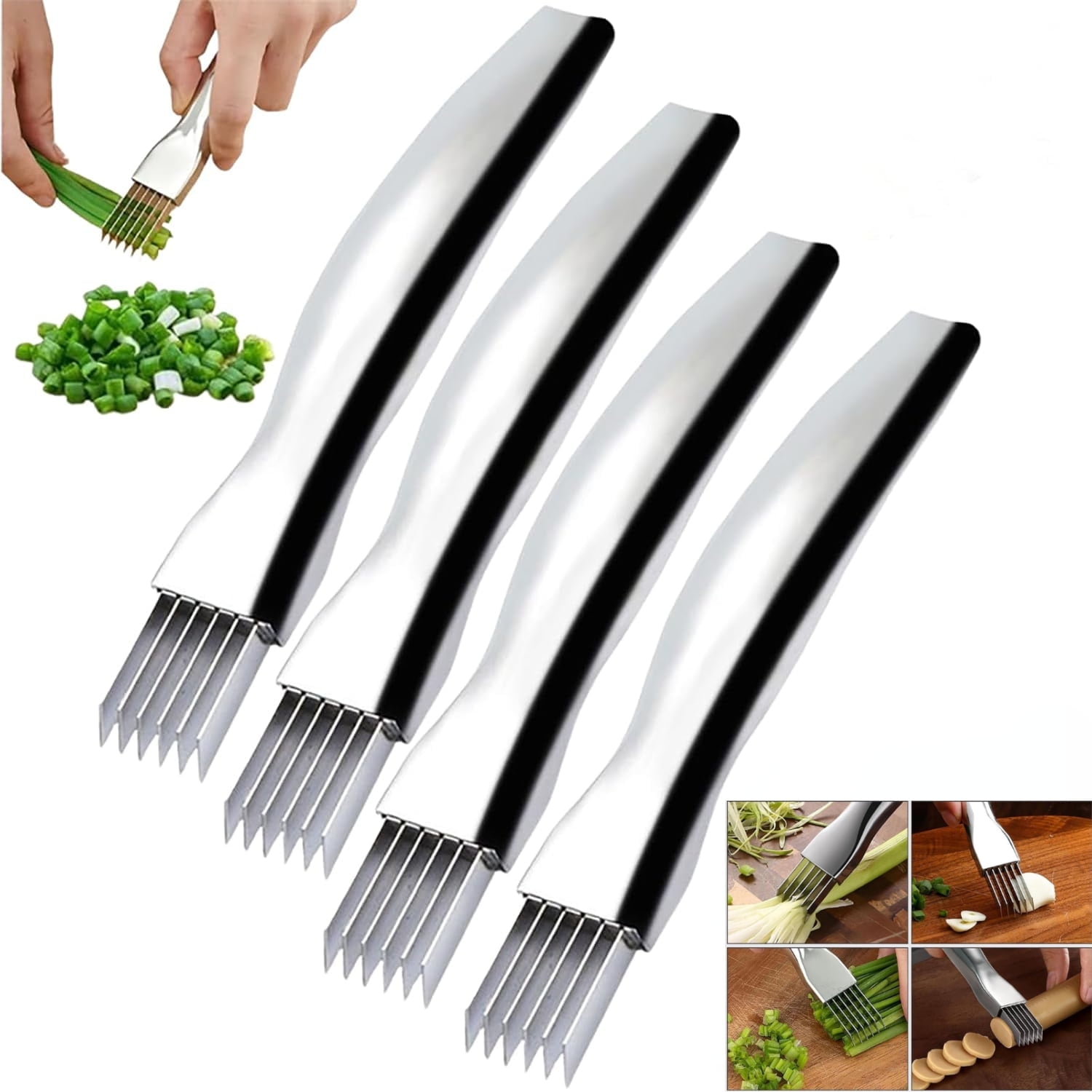 KAIEN Shred Silk The Knife, 2025 Upgrade Green Onion Cutter Stainless ...