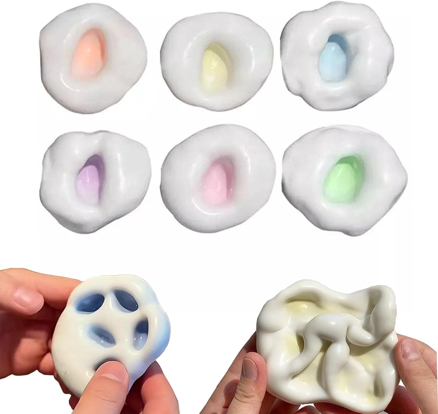 KAIEN Stress Relief Sand Glutinous Balls, Squeeze Ball Toy, Anxiety ...