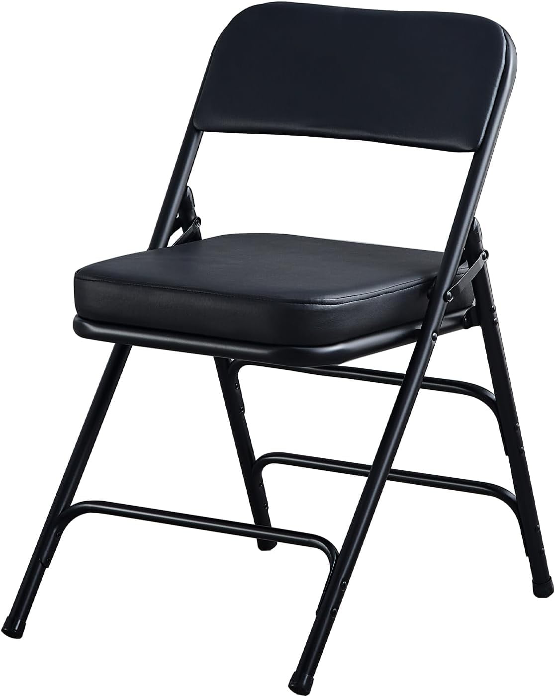 KAIHAOWIN Folding Chairs with Ultra Thick Padded Seat Foldable Chair Indoor Comfortable Metal ...