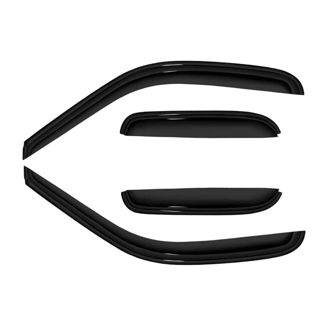 KAIHUIXING 4pcs Rain Deflector Guard Window Visor Front Rear Side ...