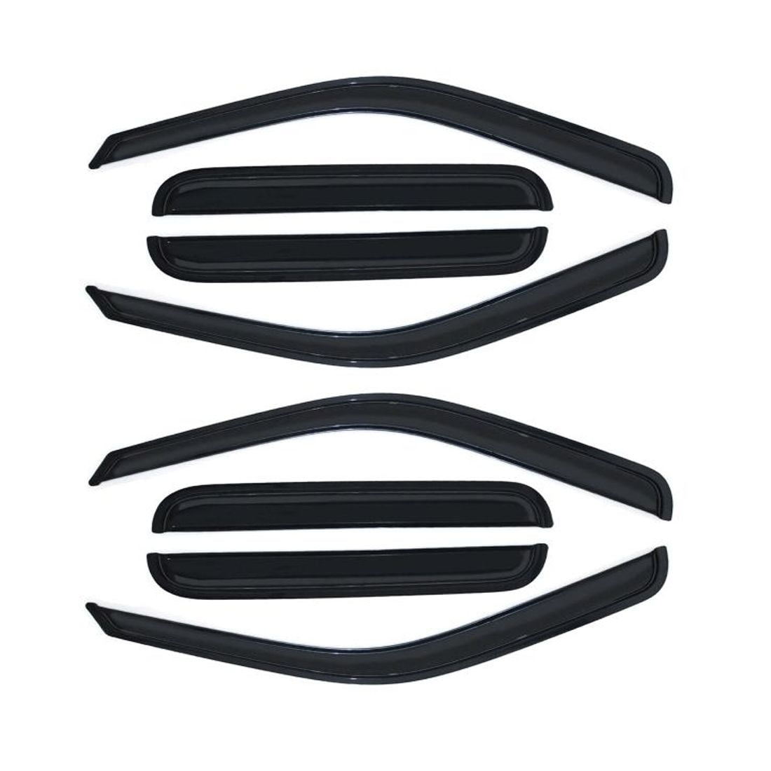 KAIHUIXING 8 Pieces - Rain Guard Window Visor Front Rear Side Outside ...