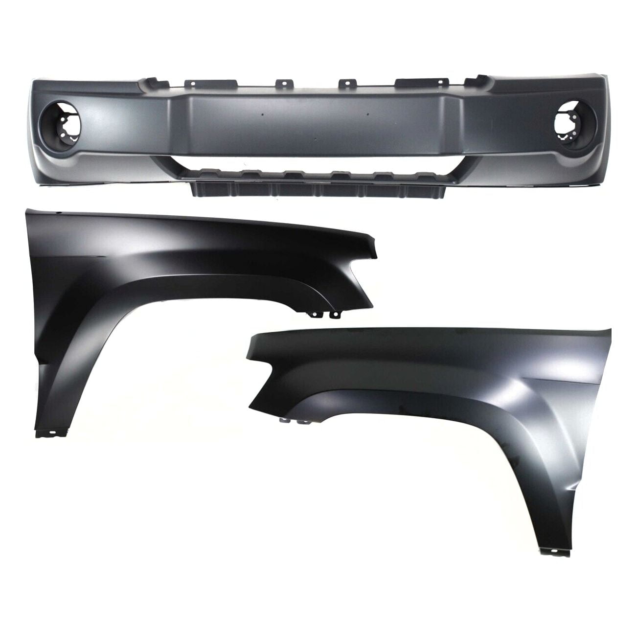 KAIHUIXING Bumper Cover and Quarter Panel Kit for Jeep for Grand ...