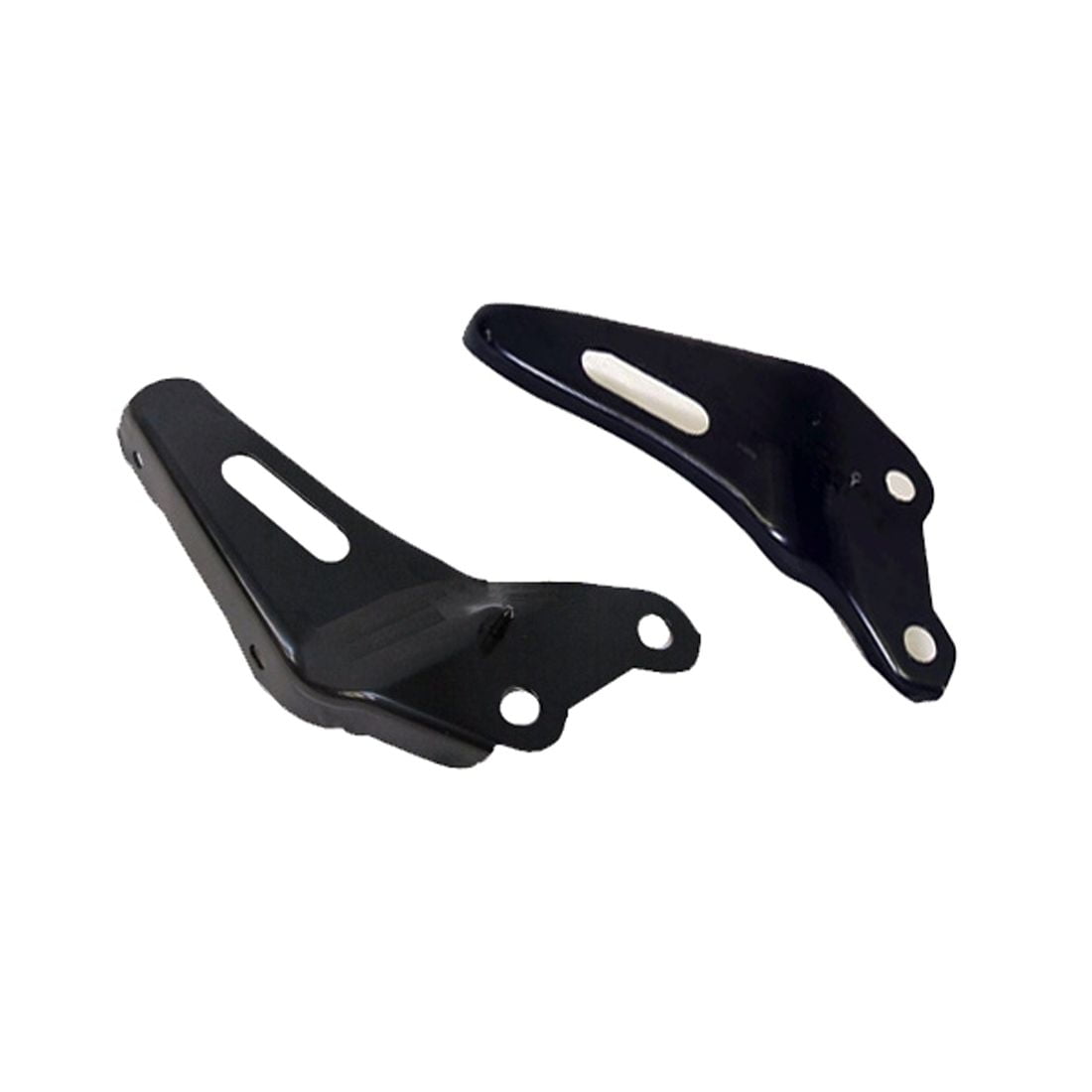KAIHUIXING Bundle Fits Front Bumper Mounting Arm Bracket Set Black ...