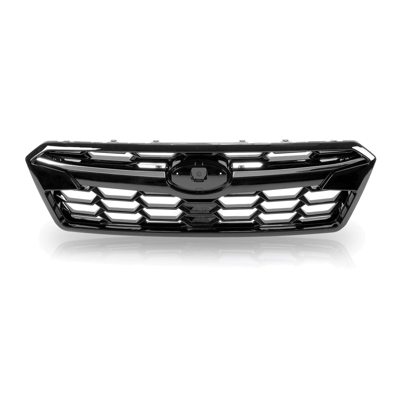 KAIHUIXING Front Bumper Upper Grille Assembly Glossy Black for Subaru ...