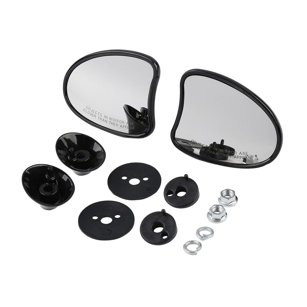 KAIHUIXING Inner Fairing Rear-View Mirrors Left Right Clear-Glass Black ...