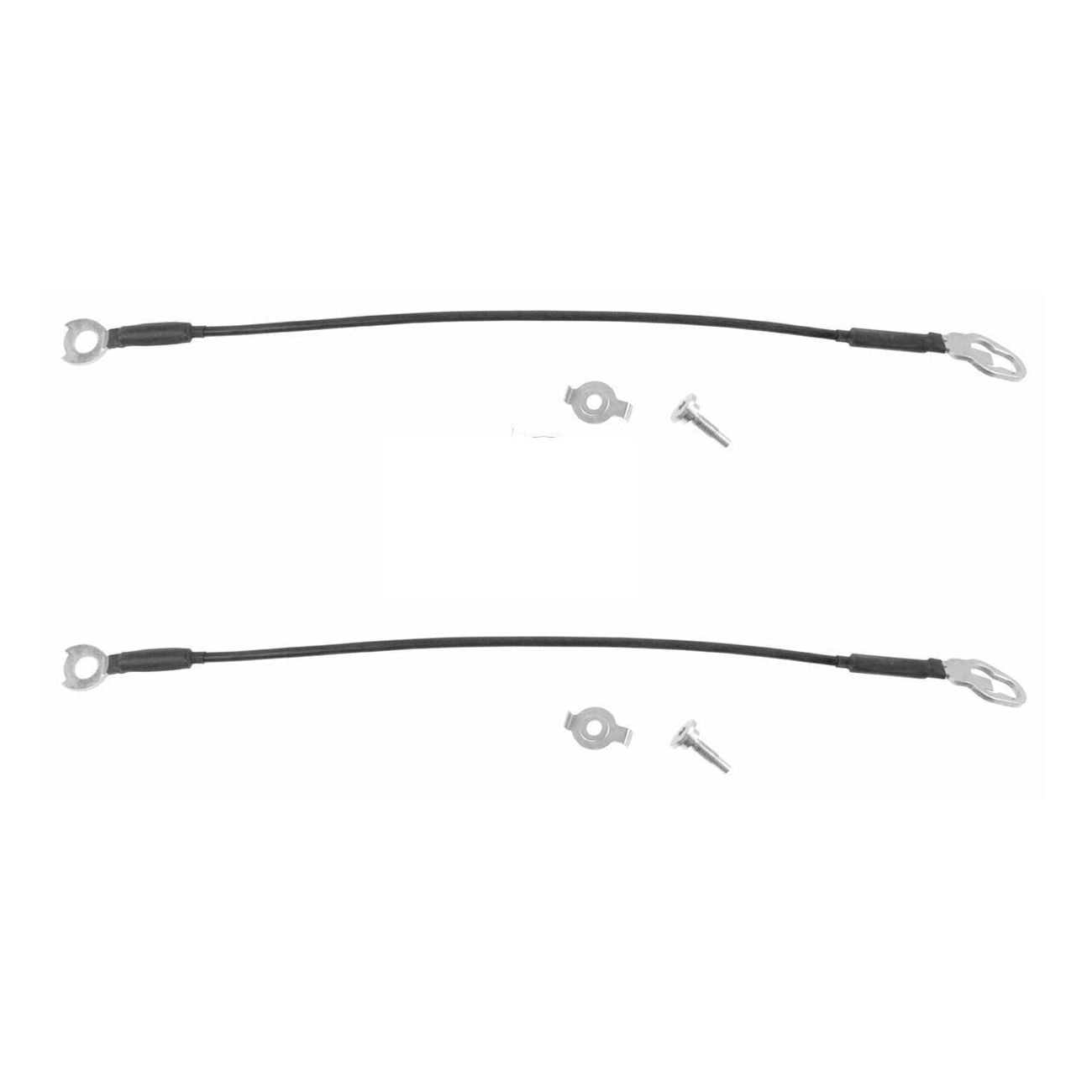 KAIHUIXING Rear Tailgate Cables Straps & Bolts Set 2 Metal 1/4 ...