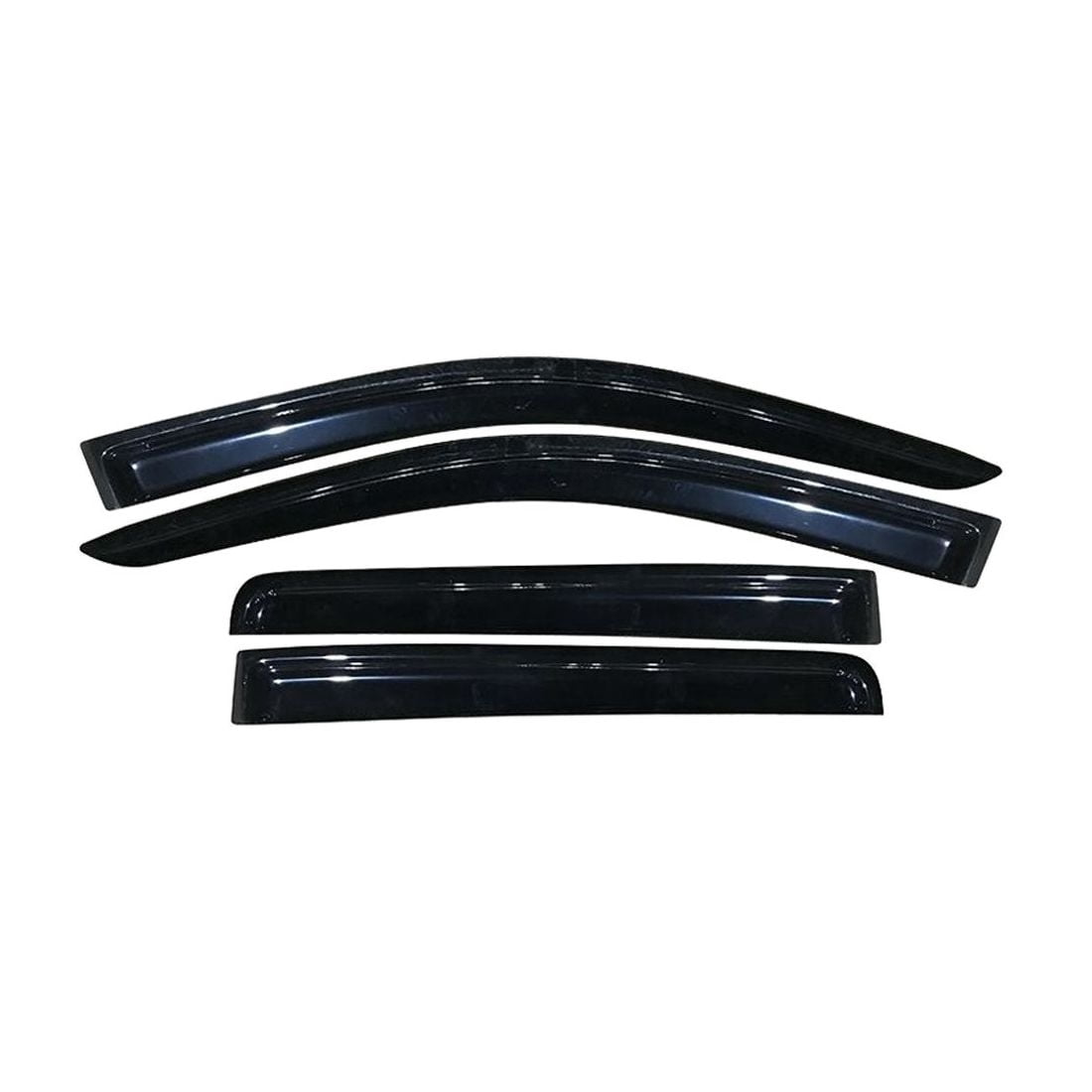 KAIHUIXING Window Visors Acrylic Rain Sun Guard Deflector Front Rear ...