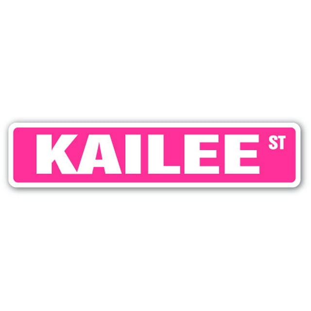 KAILEE Street Sign Childrens Name Room Sign | Indoor/Outdoor | 30" Wide ...
