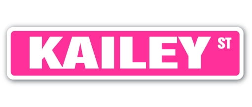 KAILEY Street Sign Childrens Name Room Sign | Indoor/Outdoor | 36" Wide ...