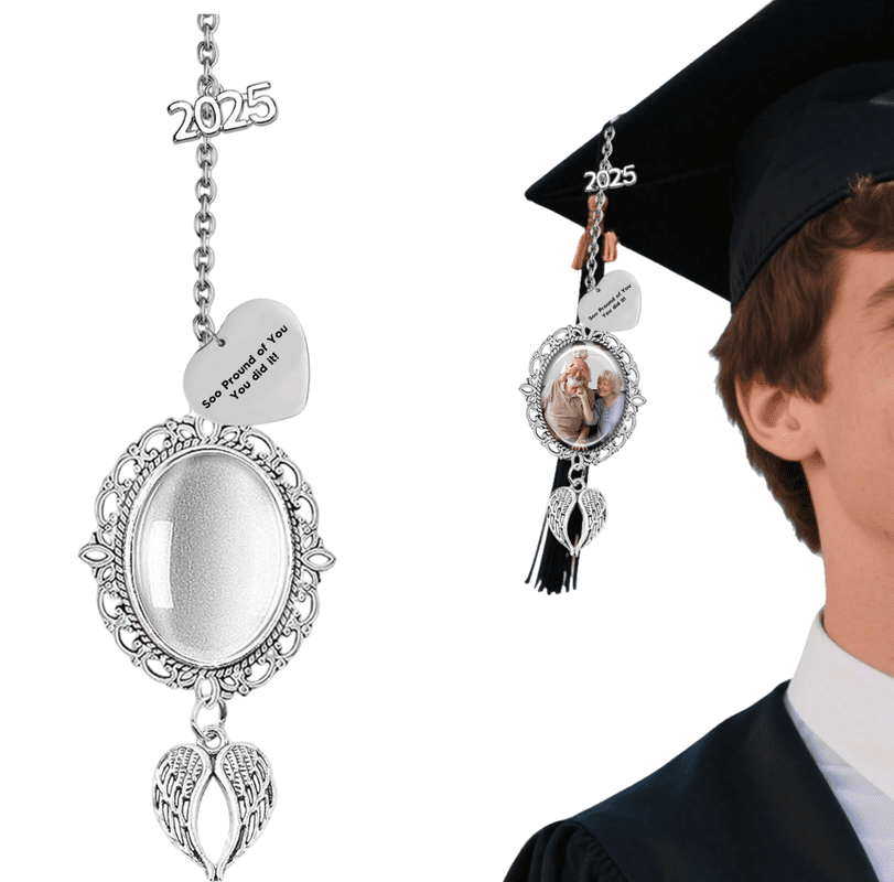 KAINSY 2025 Graduation Memorial Photo Charm Tassel Chain Pictures ...
