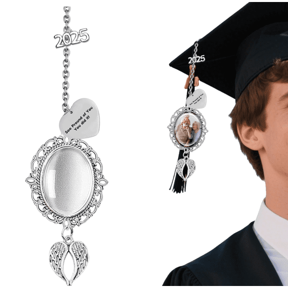 KAINSY 2025 Graduation Memorial Photo Charm Tassel Chain Pictures ...