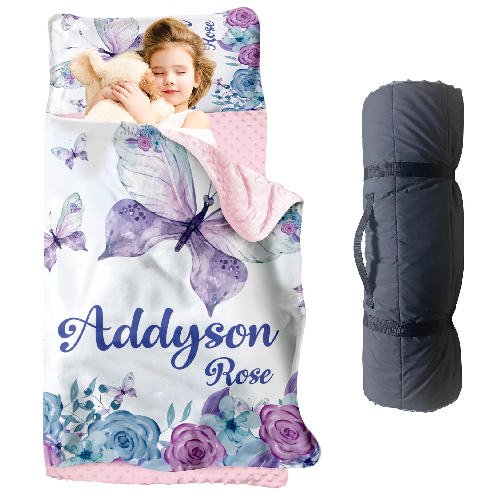 KAINSY Custom Toddler Nap Mat with Blanket and Pillow Case for ...