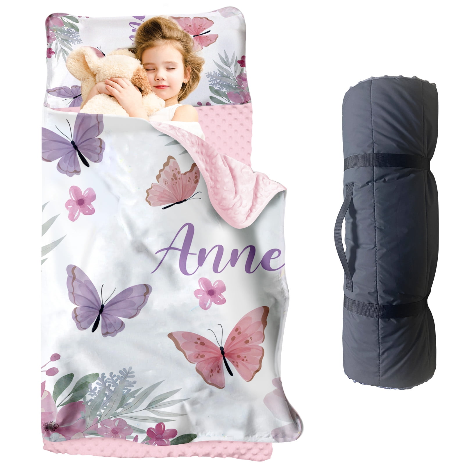 KAINSY Custom Toddler Nap Mat with Blanket and Pillow Case for ...