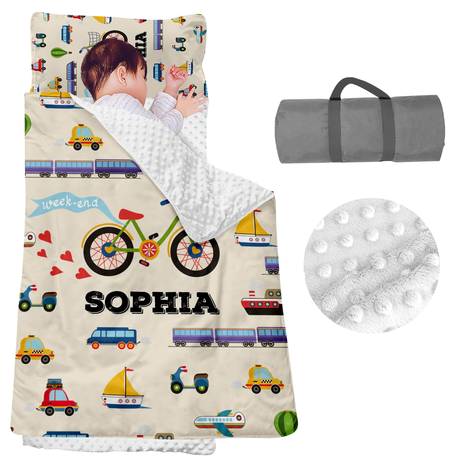 KAINSY Custom Toddler Nap Mat, Personalized Name Nap Mats for Daycare ...