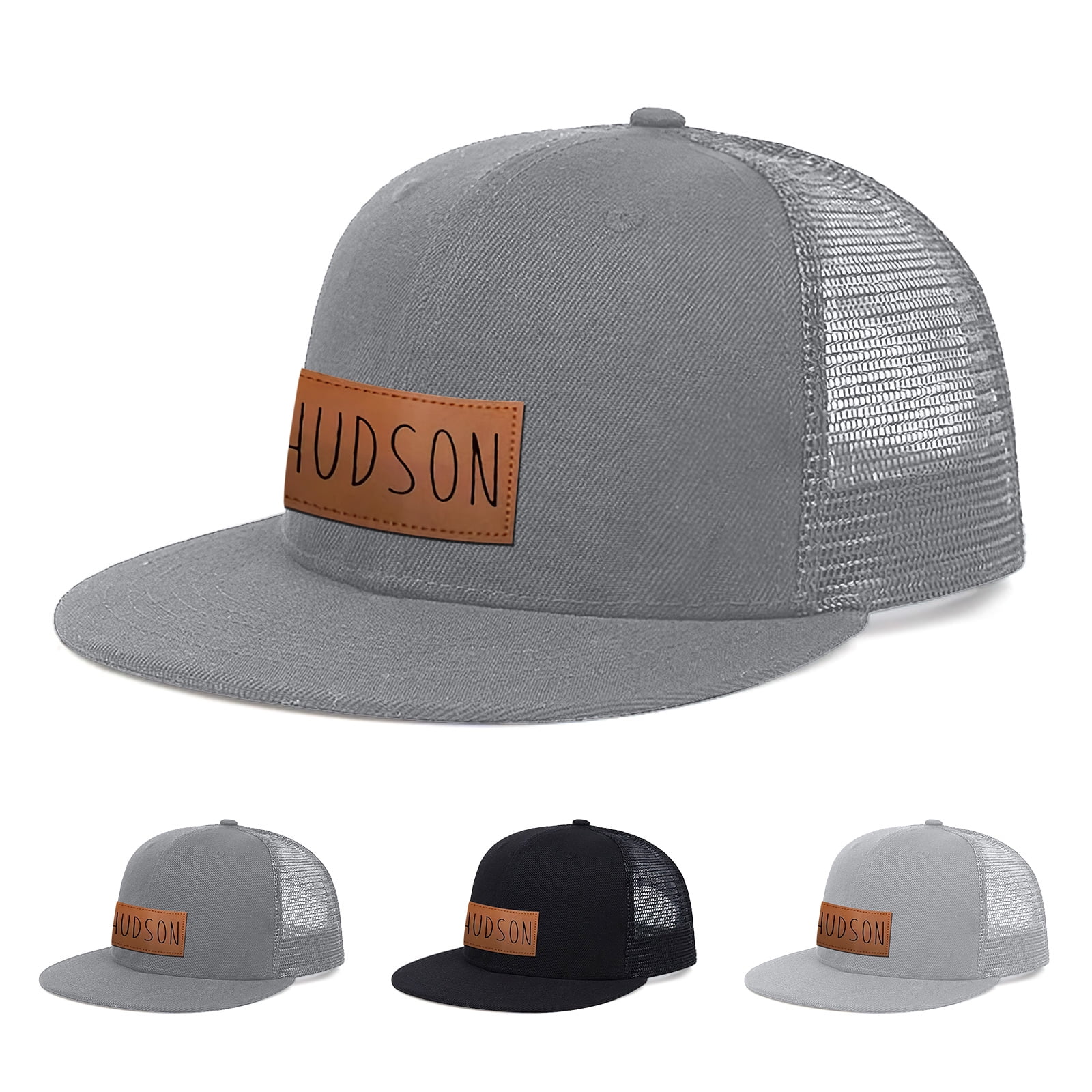 KAINSY Personalized Baby Baseball Cap with Mesh - Toddler Grey Baseball ...
