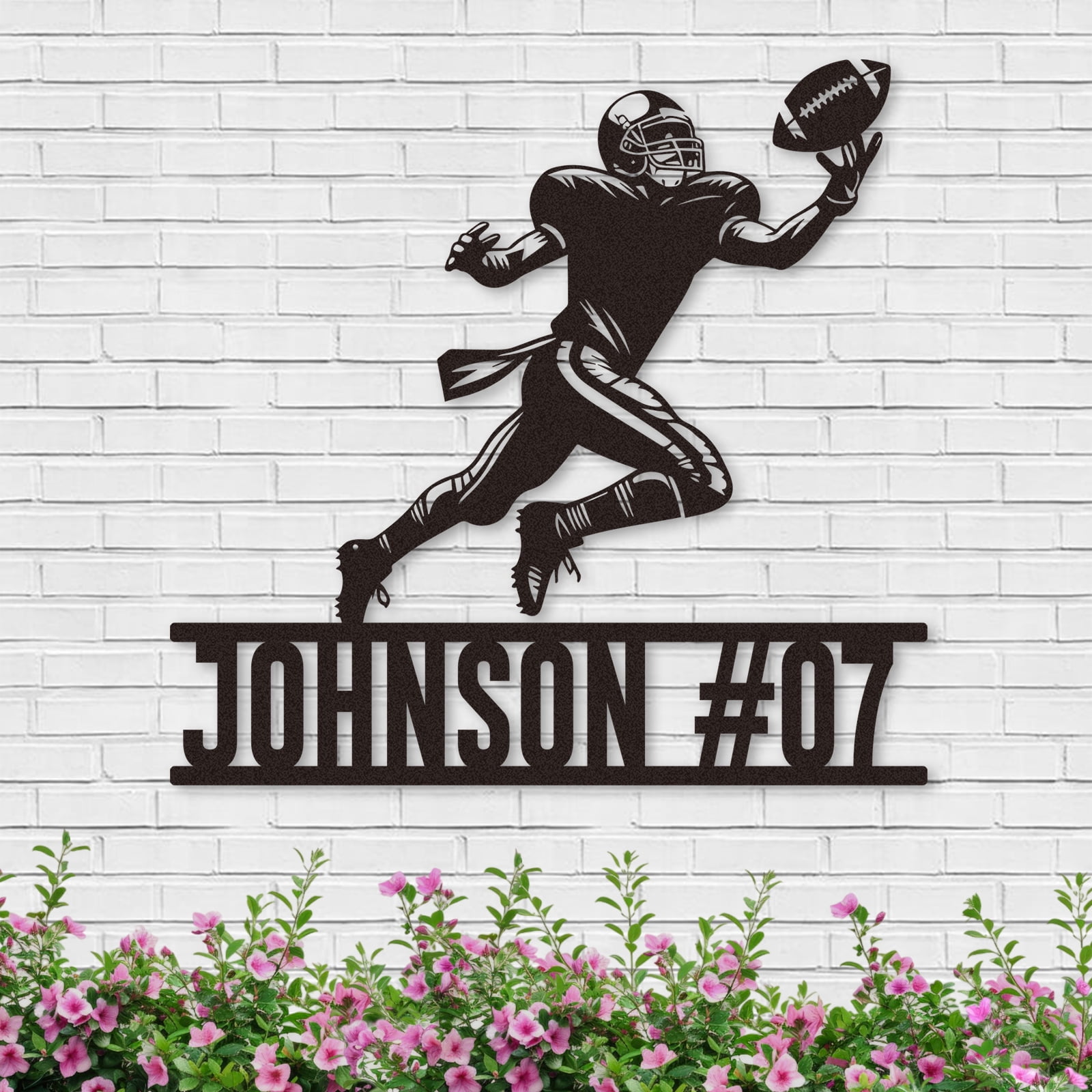 KAINSY Personalized Football Metal Sign, Metal Signs Customized, Custom ...