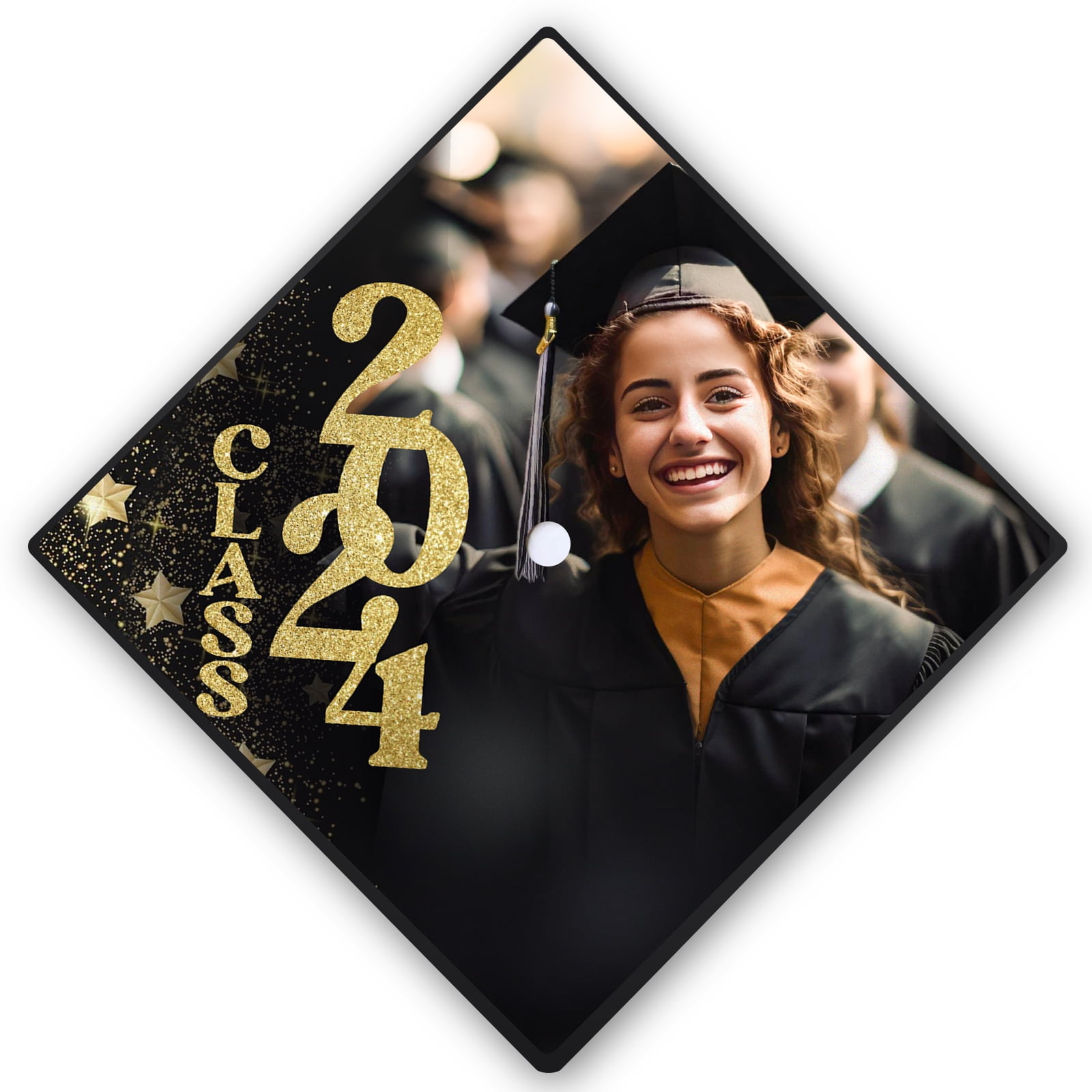 KAINSY Personalized Graduation Cap Decorations: Class of 2024 Custom ...