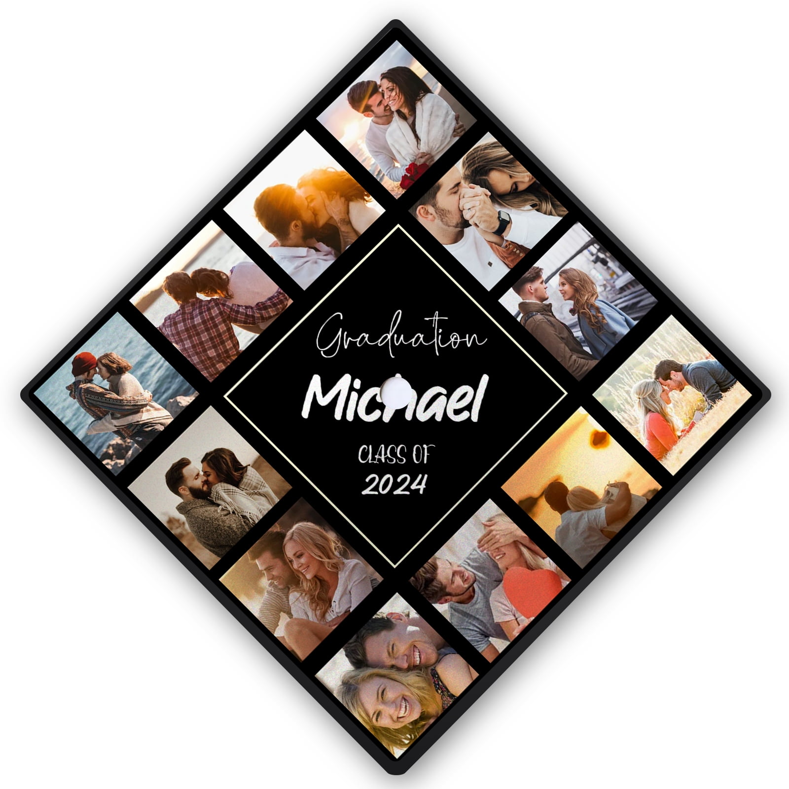 KAINSY Personalized Graduation Cap Topper Decorations: Custom Grad Cap ...