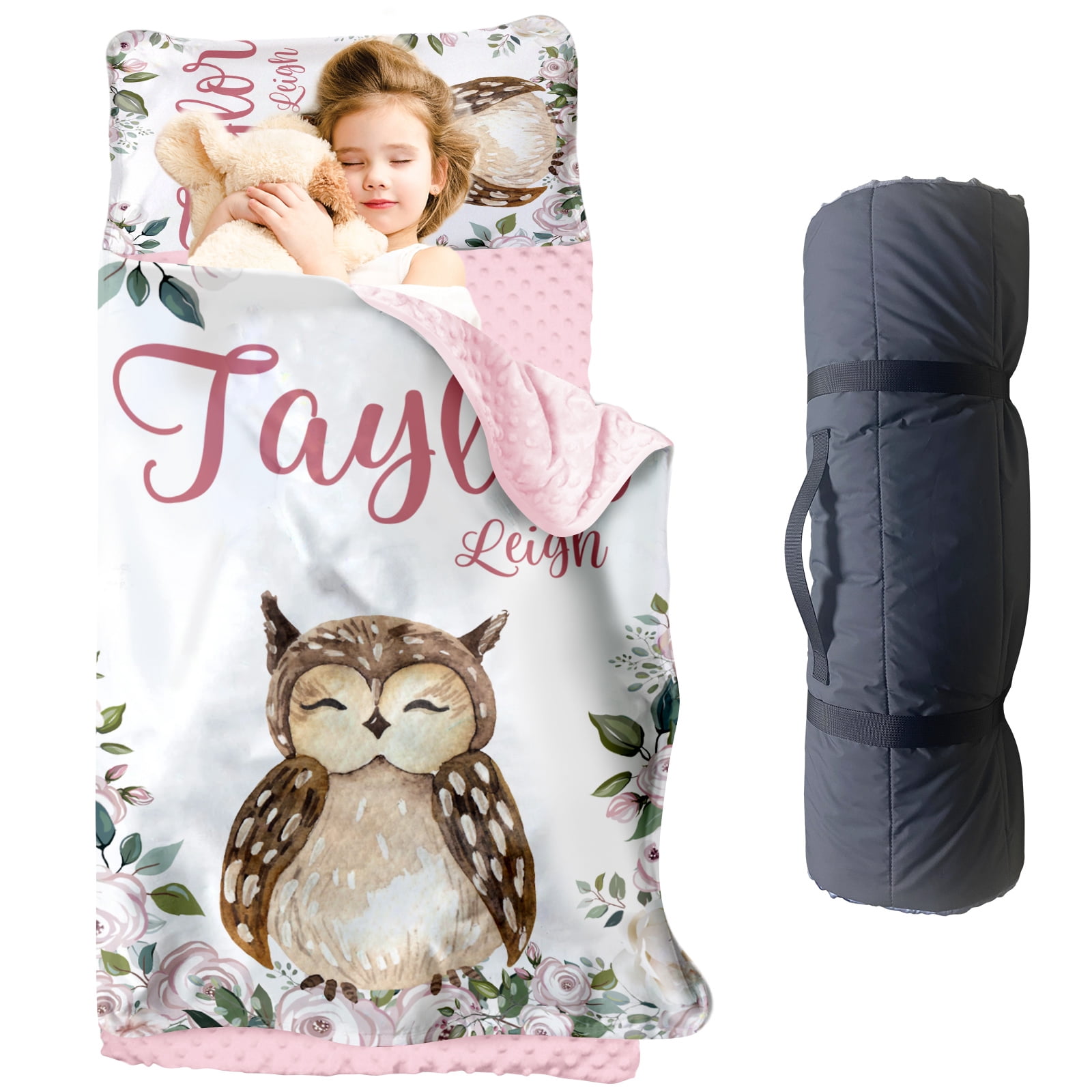 KAINSY Personalized Toddler Nap Mat for Daycare, Custom Name Kids Nap ...