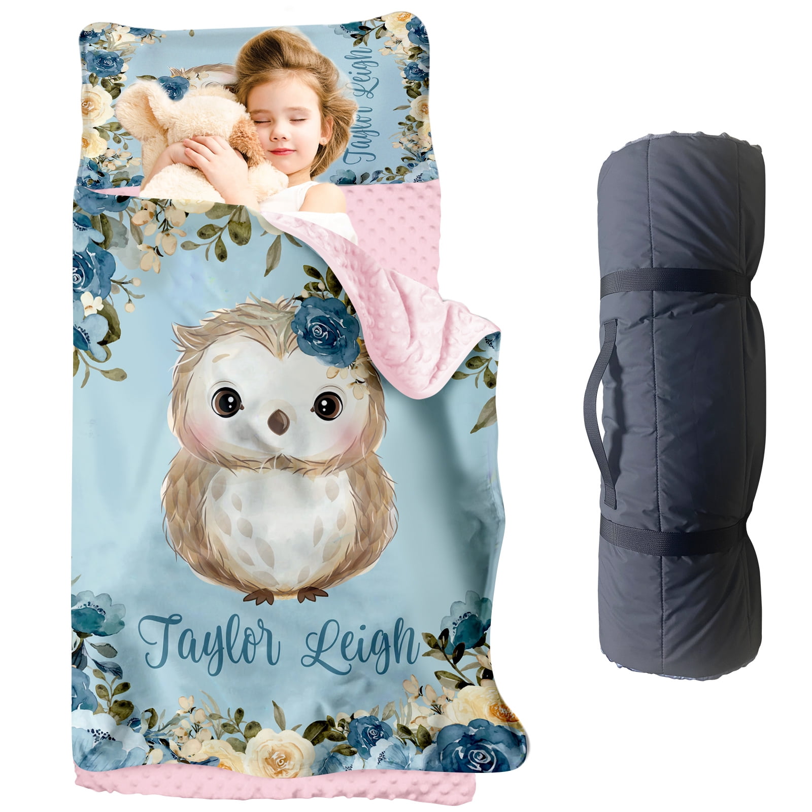 KAINSY Personalized Toddler Nap Mat for Daycare - Custom Name Sleeping ...