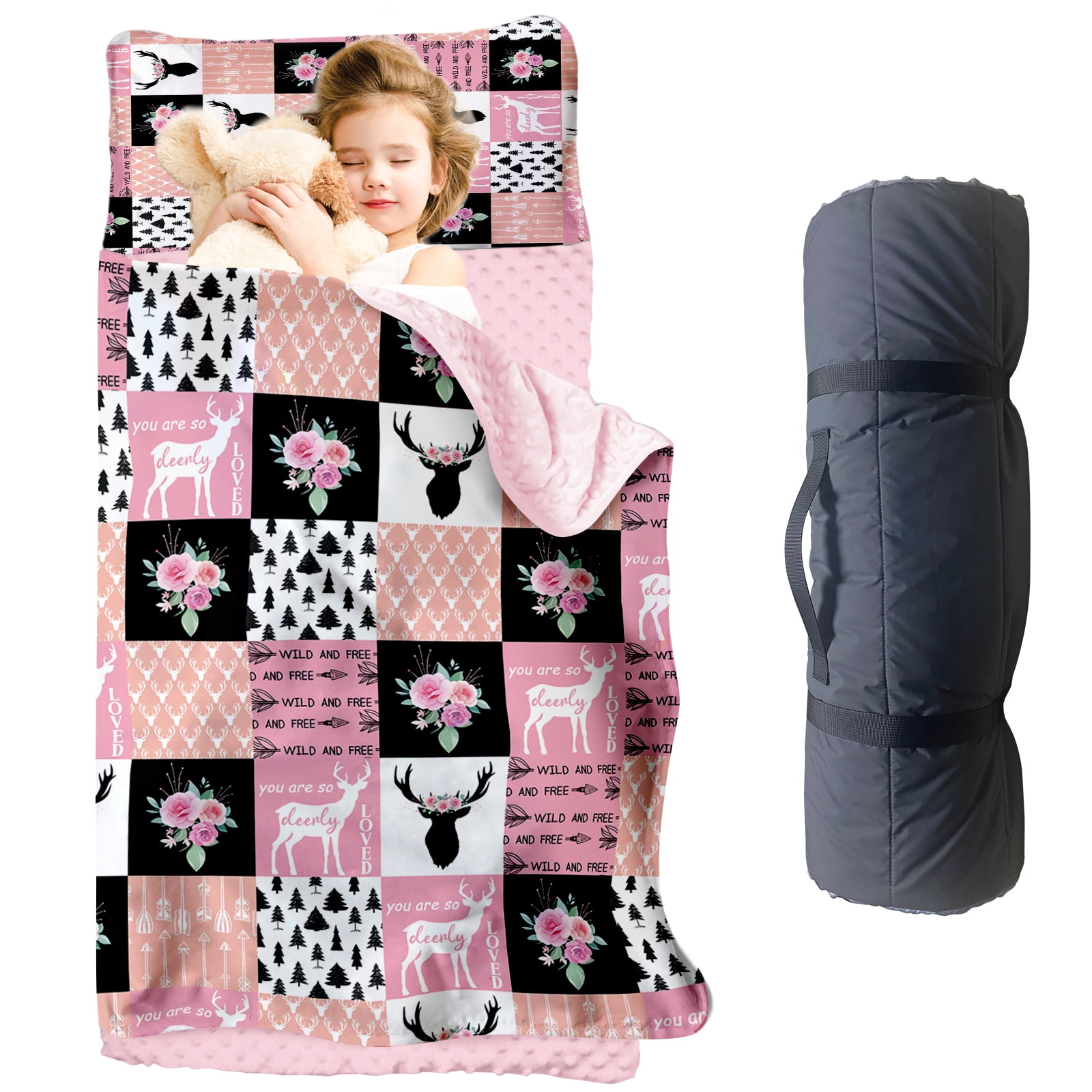 KAINSY Personalized Toddler Nap Mat, Toddler Sleeping Mat with ...