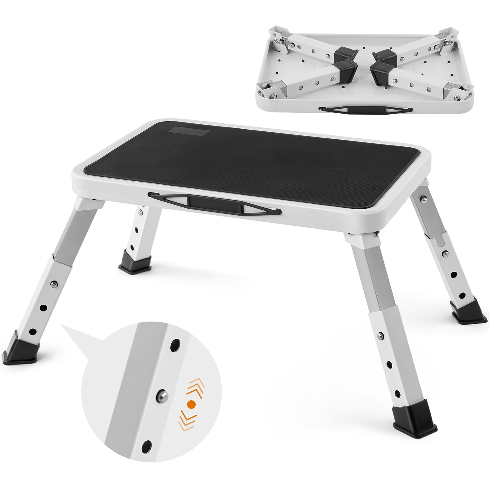 KAIPARA Step Stool, 1-Step Folding Step Stool, 350 lbs Load, Steel ...