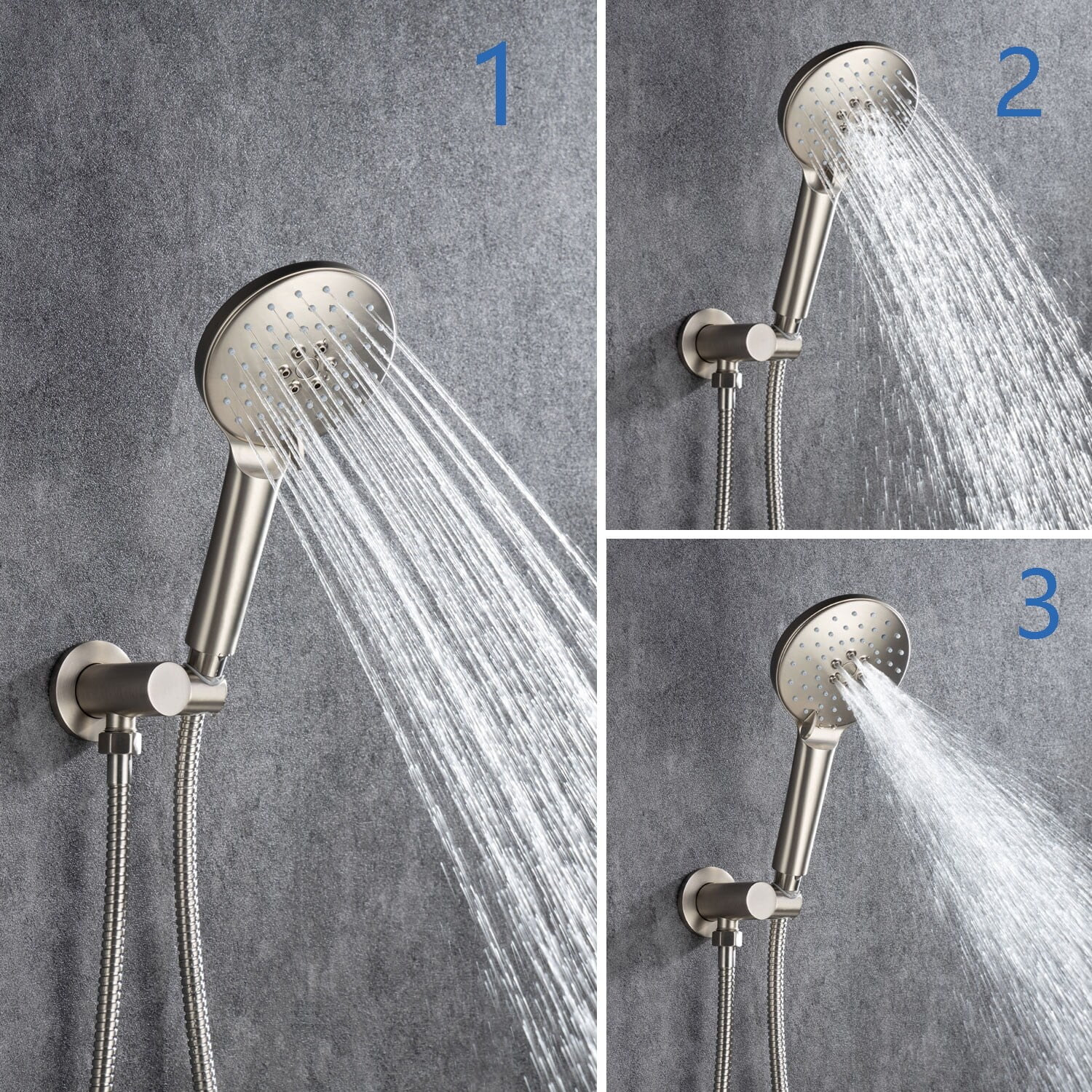 Kaiping Zug Sanitary Rainlex Wall Mounted Three Function Shower System